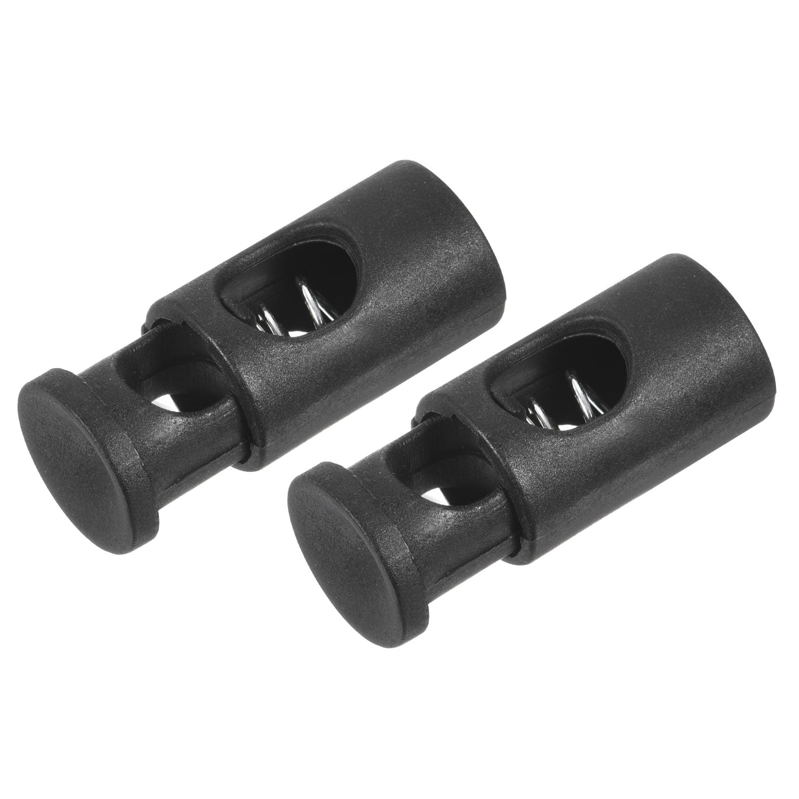 10pcs Plastic Cord Locks Single Hole Spring Toggle Stopper Cord Stops ...