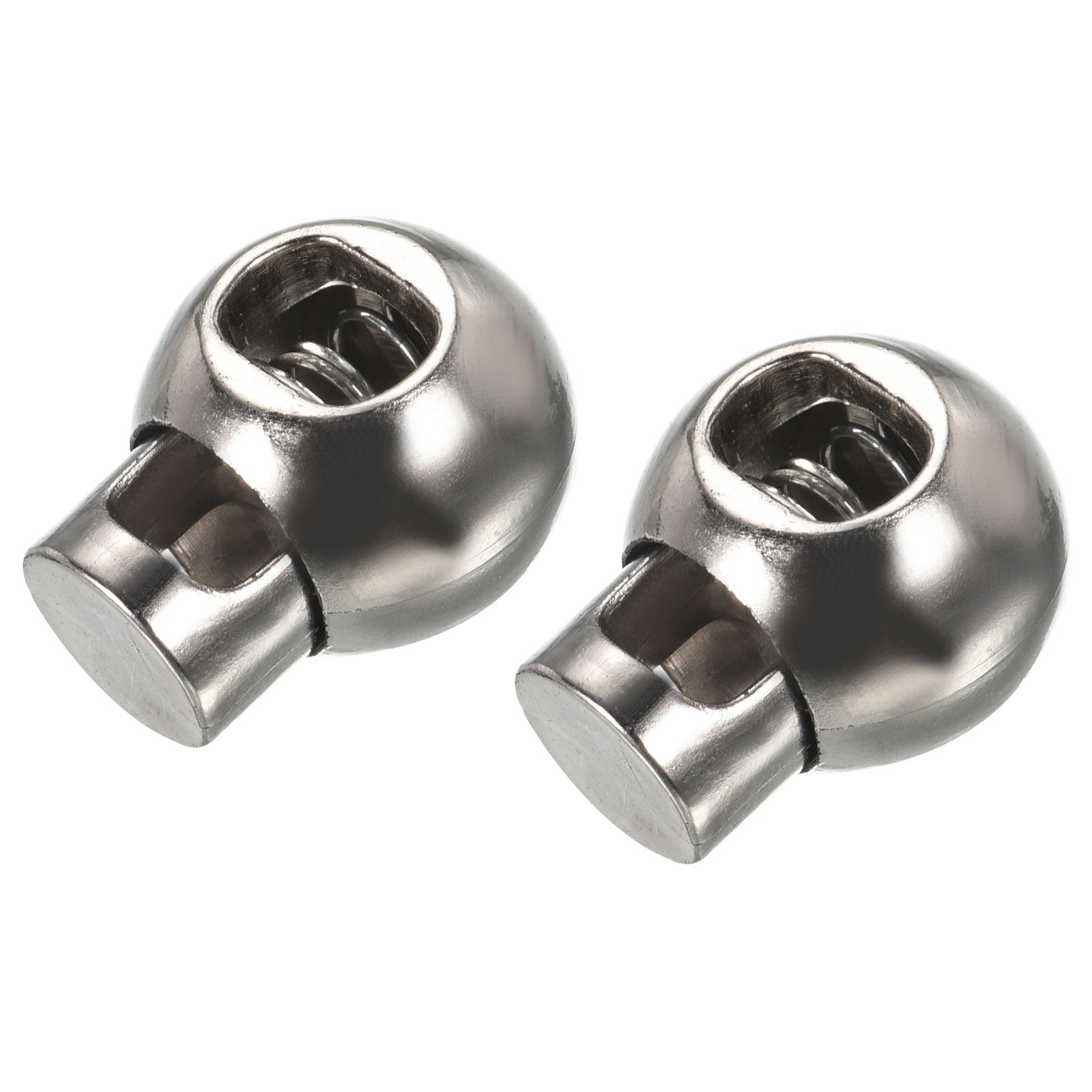 10pcs Plastic Cord Lock End Toggle Single Hole Spring Stopper Cord ...