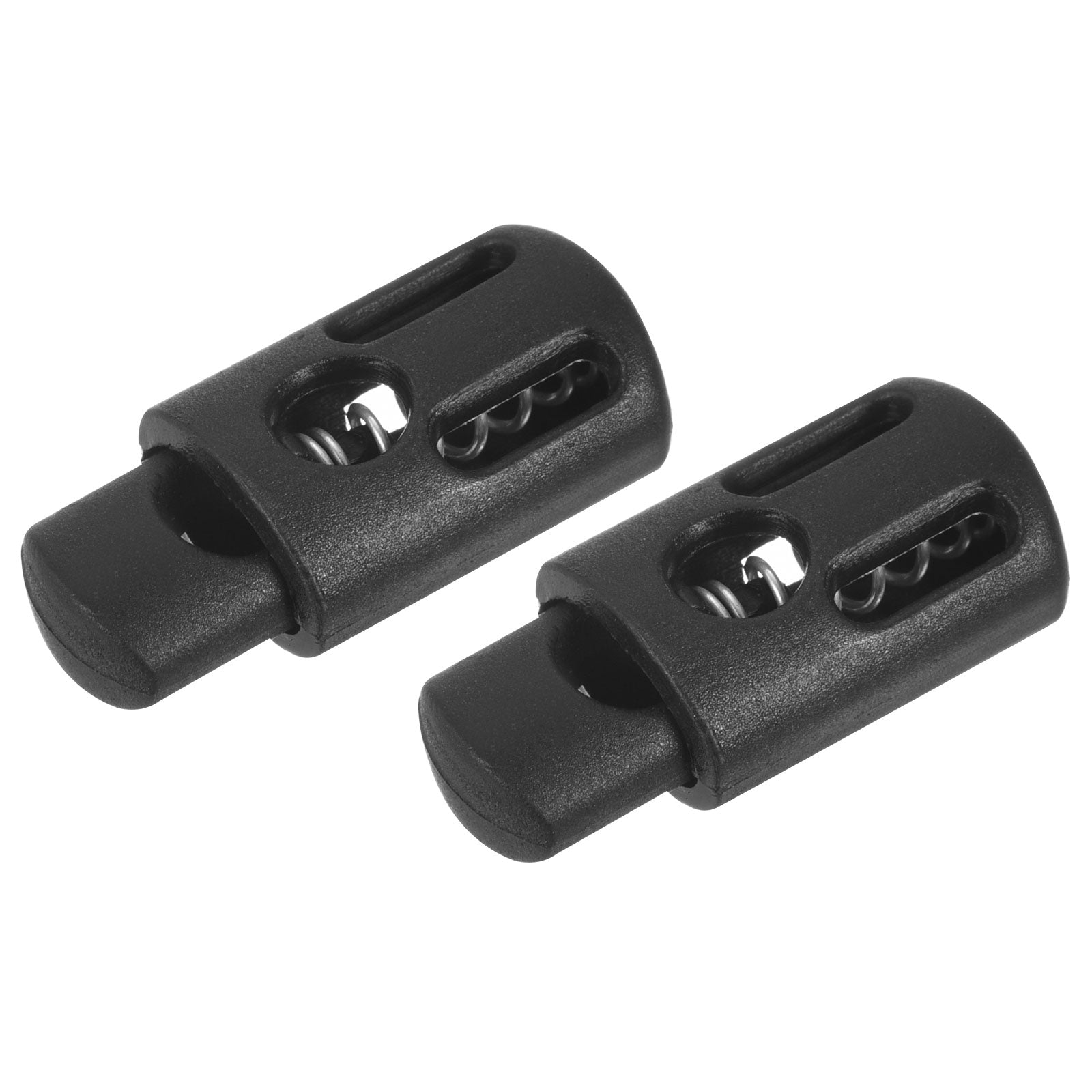 Plastic Cord Locks End Spring Stop Toggle Stoppers Elastic Single Hole ...
