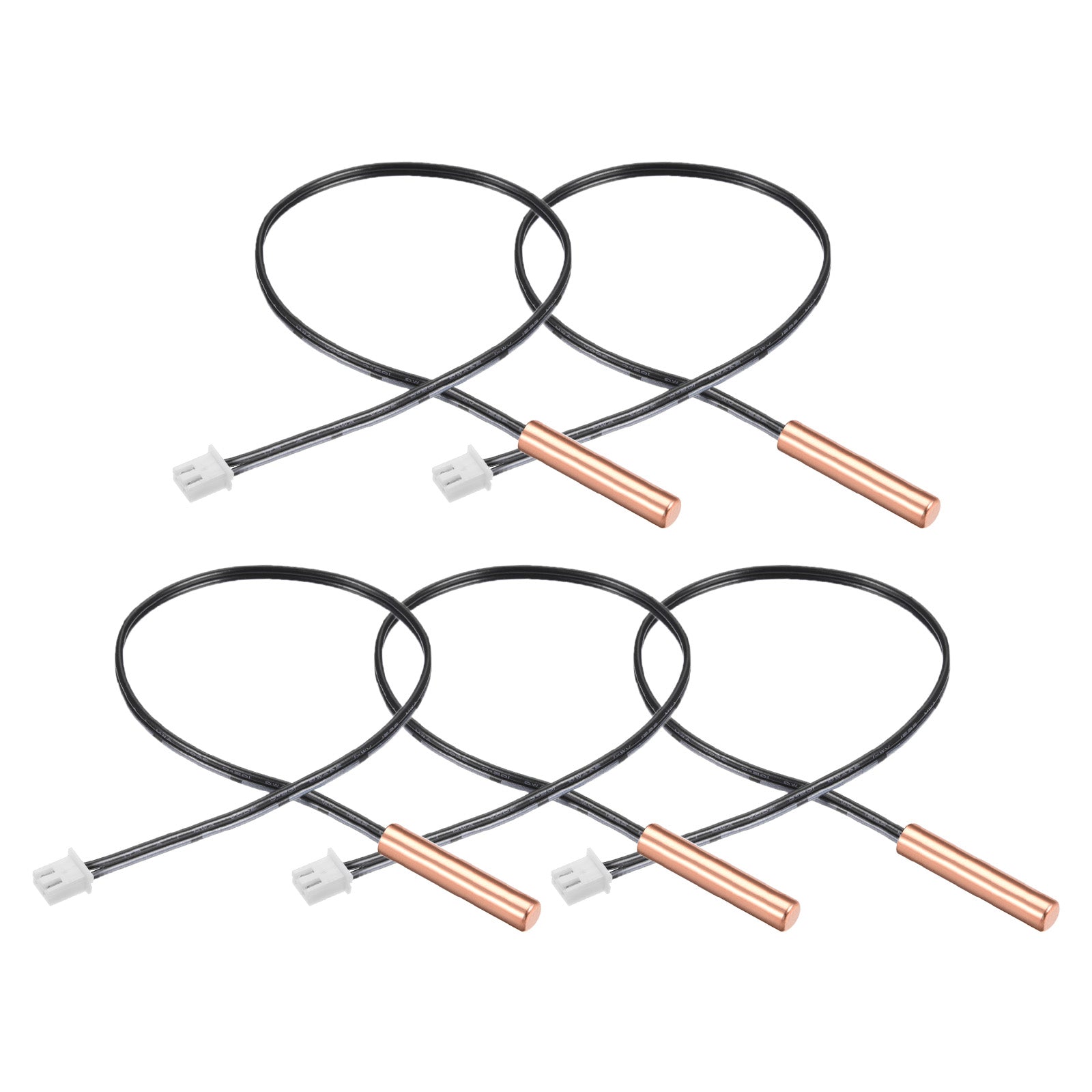 NTC Thermistor Probe 50K 1.3ft Waterproof Copper Temp Sensor Probe 5pcs ...
