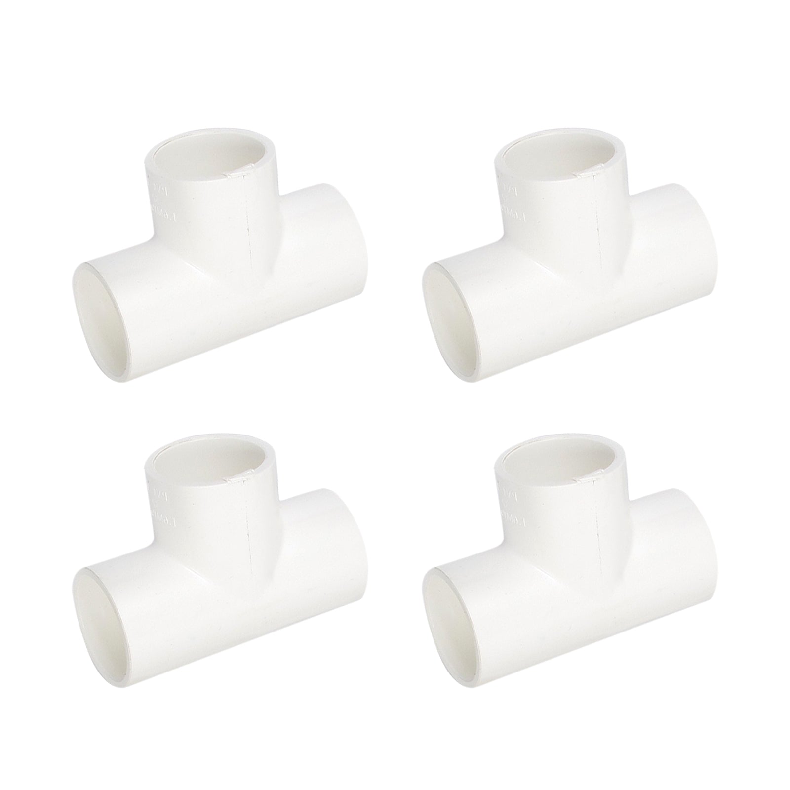 Tee PVC Pipe Fitting 1" 4Pcs 3-Way PVC Pipe Fittings Furniture ...