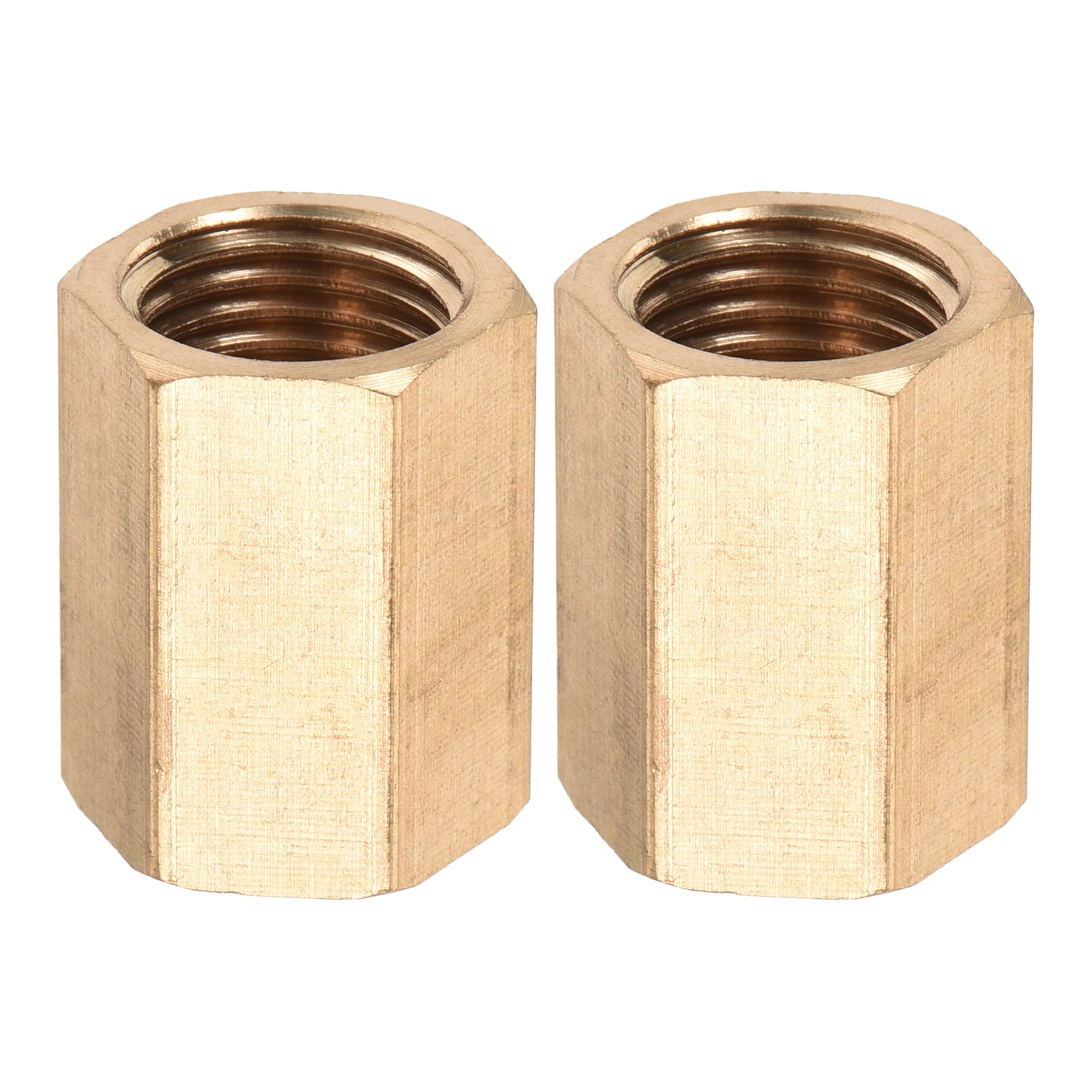 Brass Pipe Fitting - Female Thread Straight Hex Rod Adapter, Tight ...
