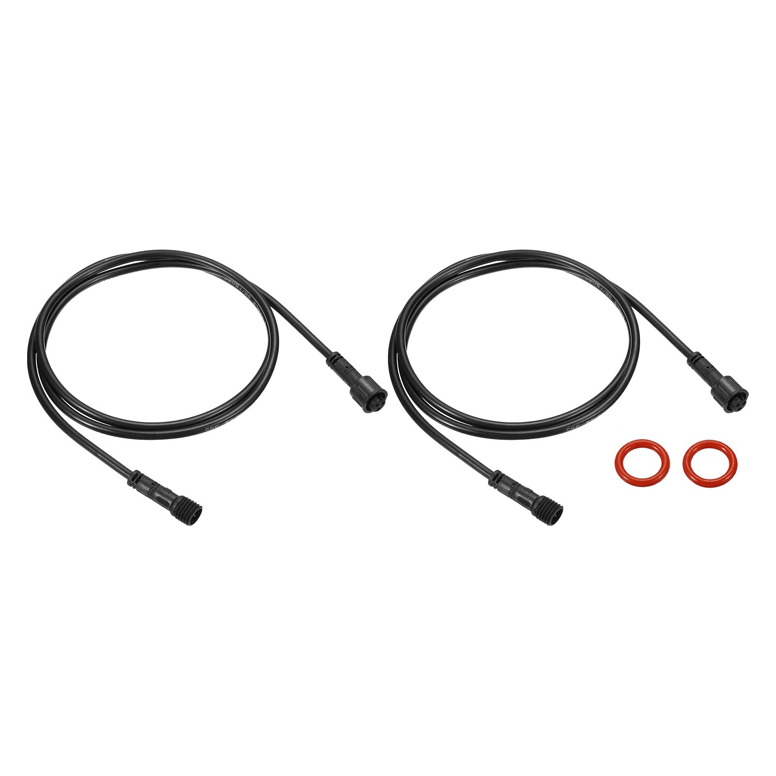 2Pcs 3 Pin Extension Cable Wire,Power Transmission Extension(Black,3 ...