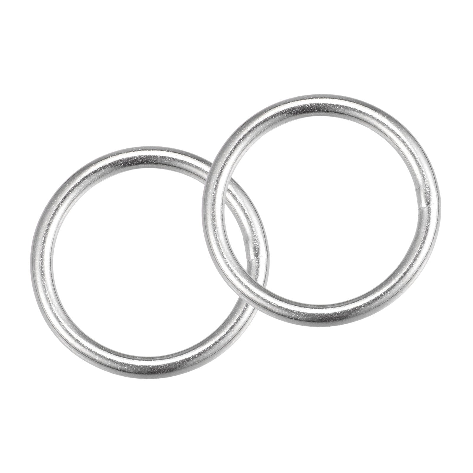 316 Stainless Steel O Rings (40x5mm) 2pcs, Welded Round Ring | Harfington