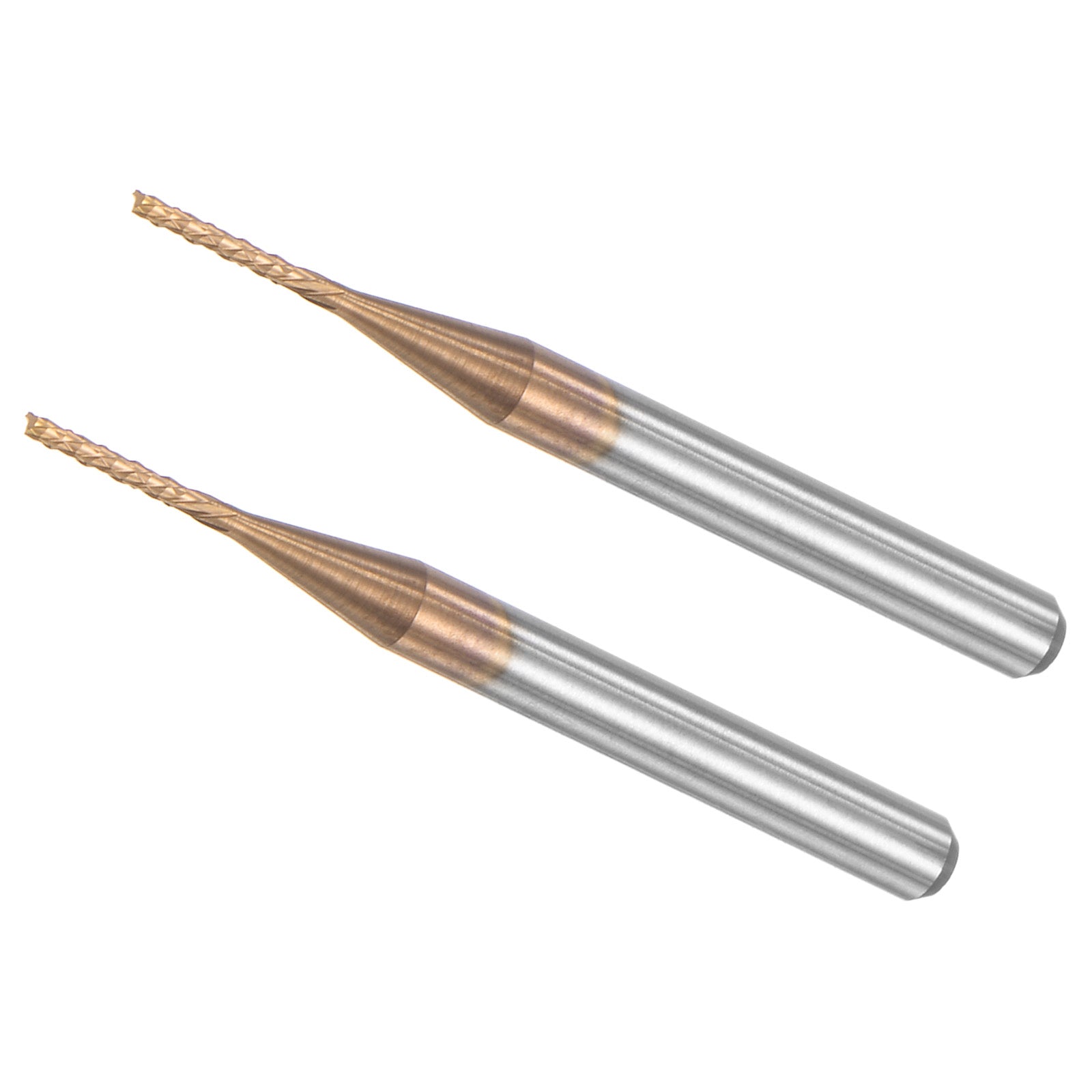 2pcs 3.175mm Shank 0.9mm Left Hand Ti-Coated Corn End Mill CNC Router ...