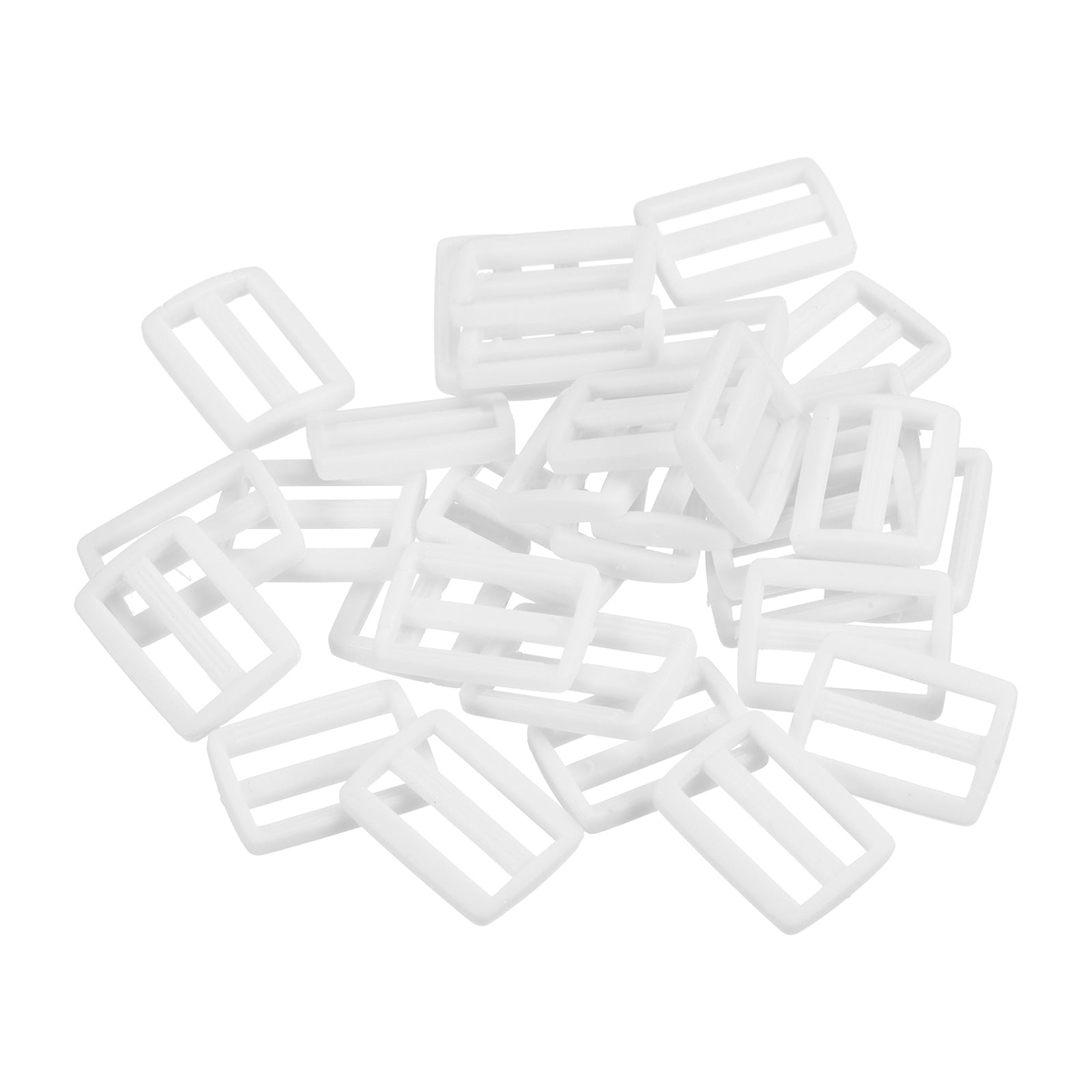 50 Pack Tri-Glide Slide, Plastic Slide Button Webbing Fastener, White ...