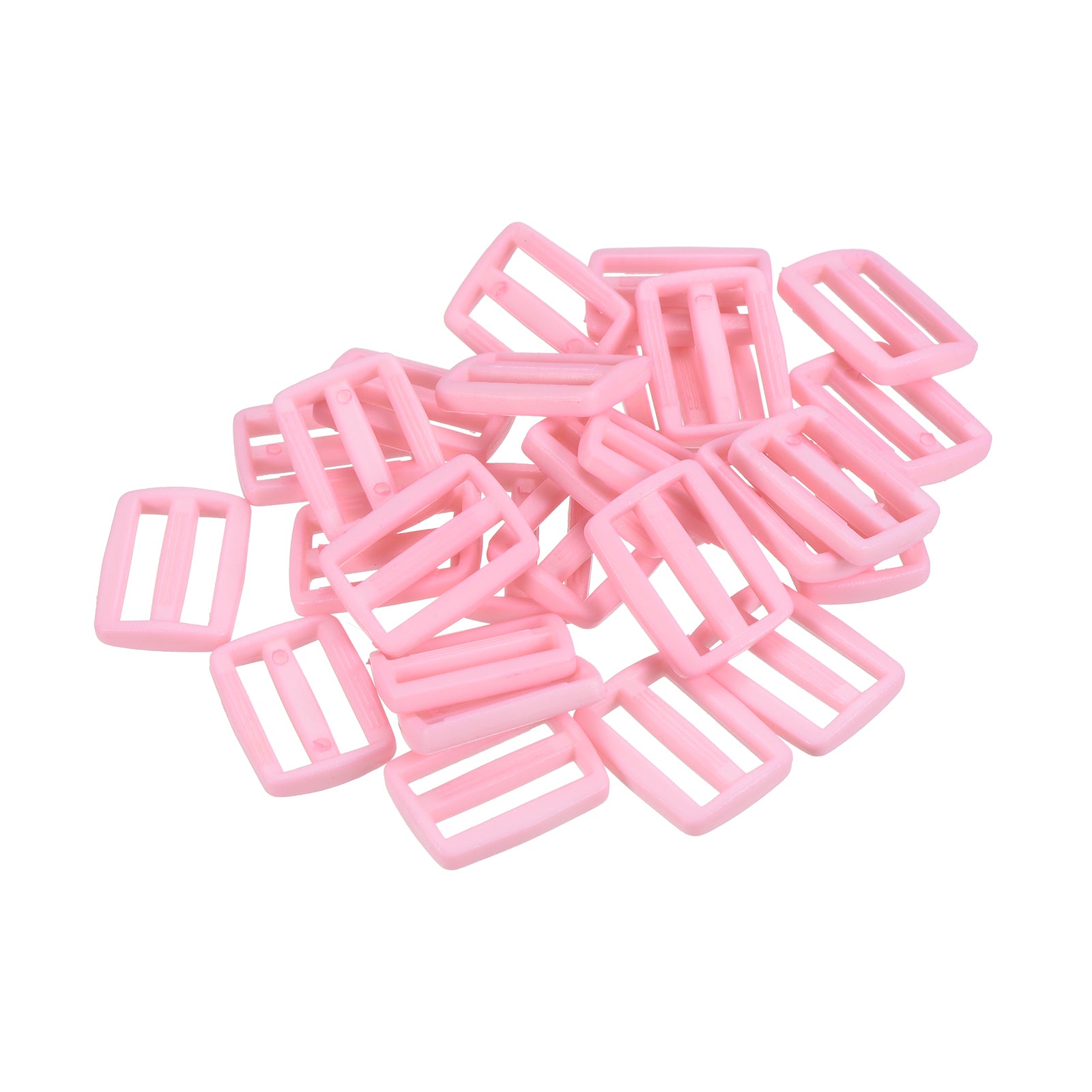 50 Pack Tri-Glide Slide, Plastic Slide Button Webbing Fastener, Pink ...