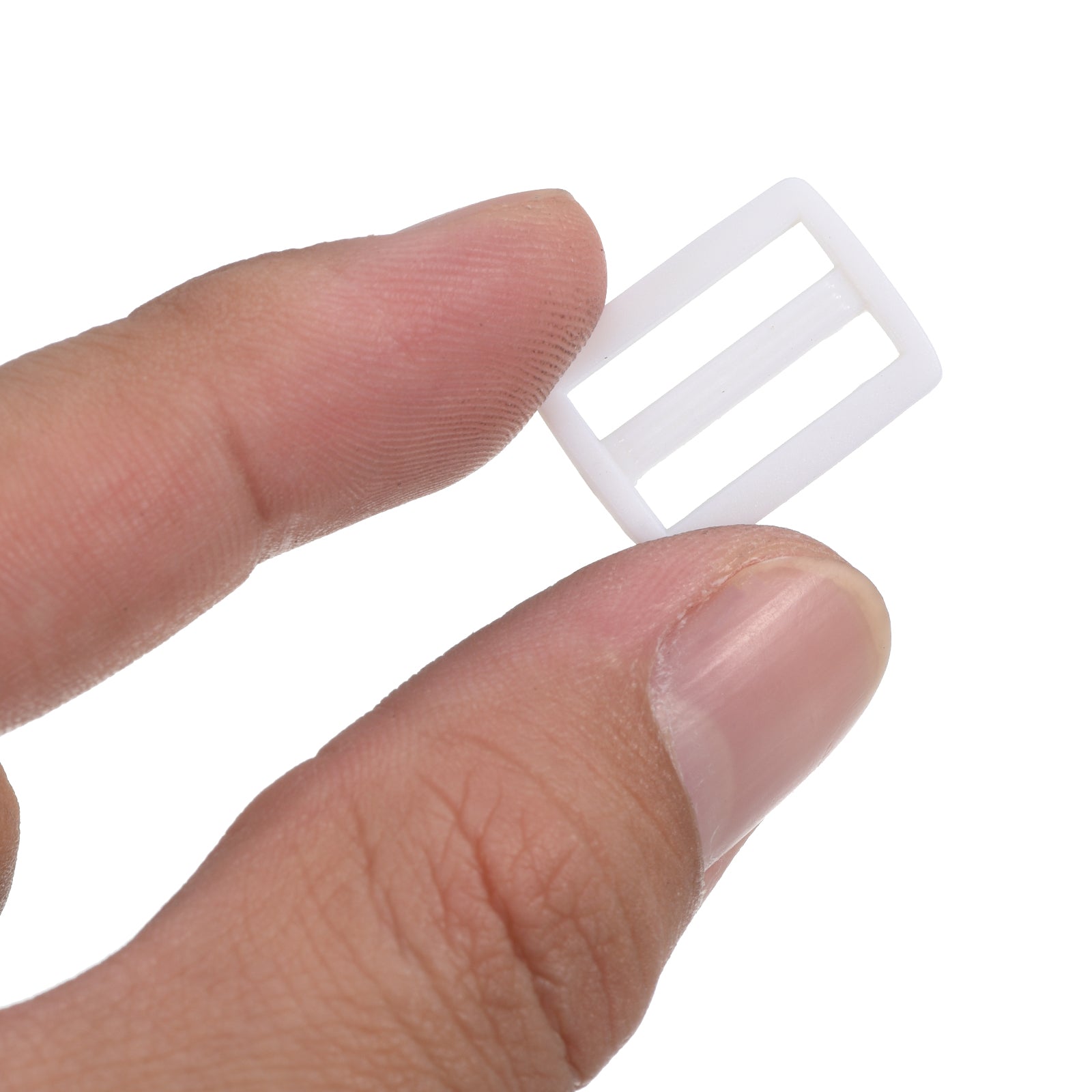 100 Pack Tri-Glide Slide, Plastic Slide Buckle Webbing Fastener, White ...