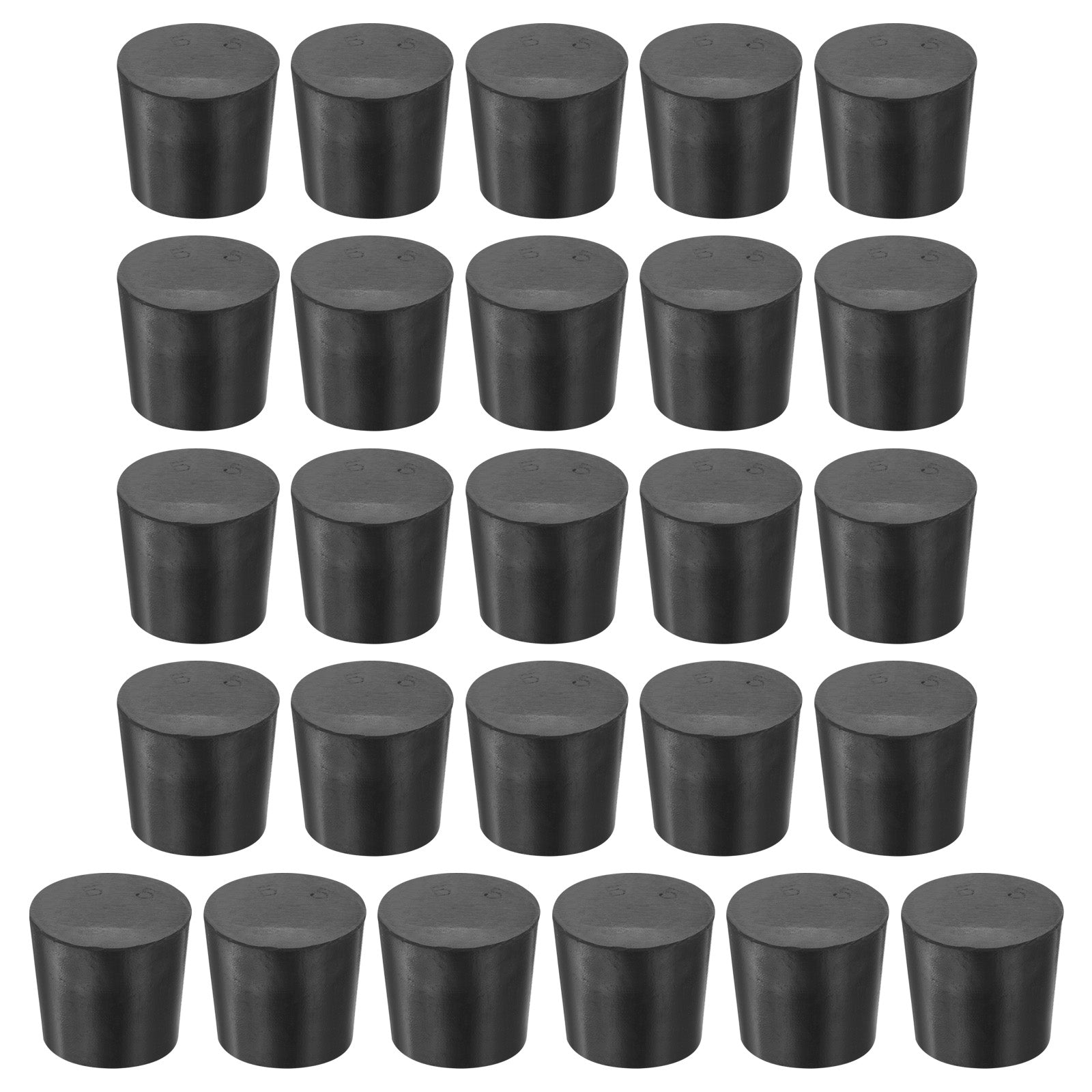 26Pcs Rubber Tapered Plug Bottle Stopper Drain Plug 24mm to 28mm Solid ...
