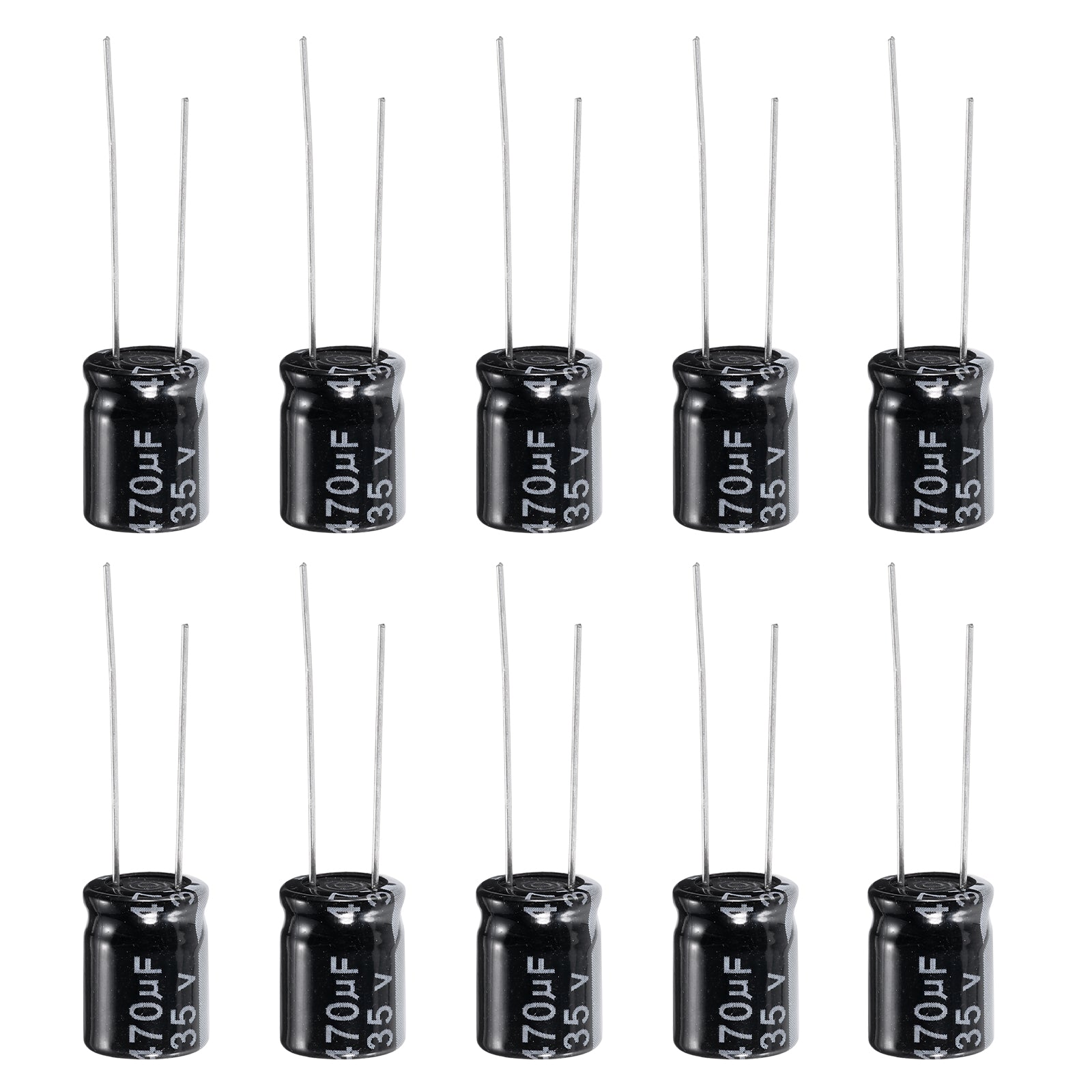Electrolytic Capacitors, 10Pcs 10x13mm Aluminum High Frequency ...