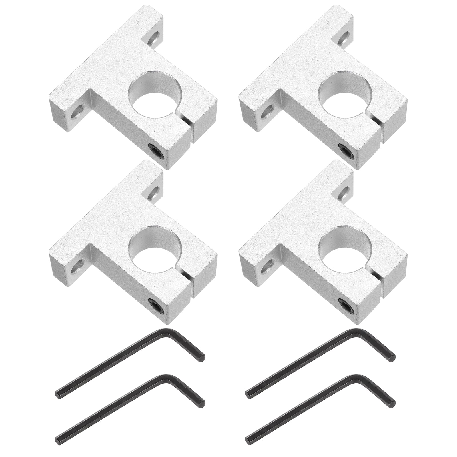 Uxcell 4pcs SK20 Aluminum Linear Motion Rail Clamping Rod for 20mm ...
