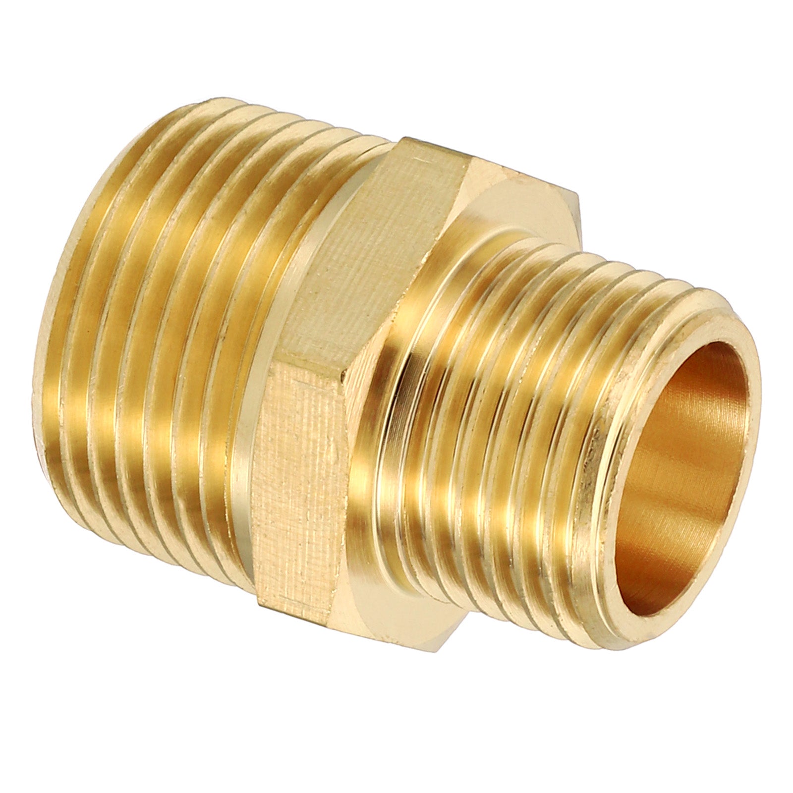 Brass Pipe Fitting Adapter, Thread Brass Reducer Hex Tubing Hose ...