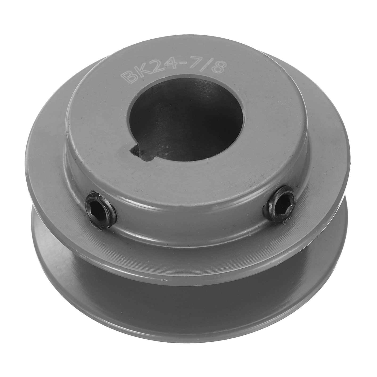 Uxcell BK24-7/8 V-Belt Sheave 7/8"Bore 2.55"OD Single Groove Web Sheave ...
