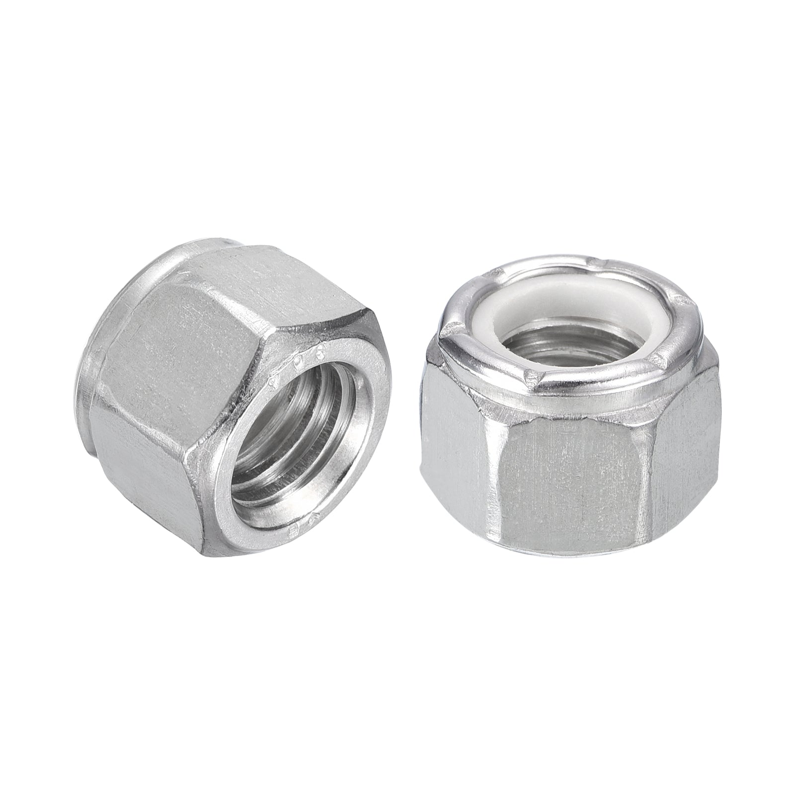 Uxcell Hex Lock Nuts, Self-Locking Stop Nut Industrial Construction ...