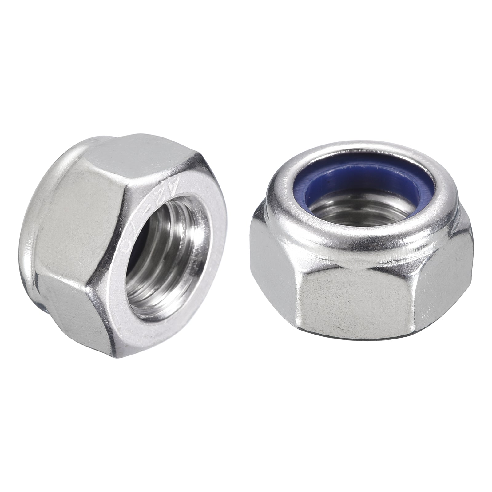 Uxcell Nylon Insert Hex Lock Nuts, Self-Locking Nylon Insert Stop ...