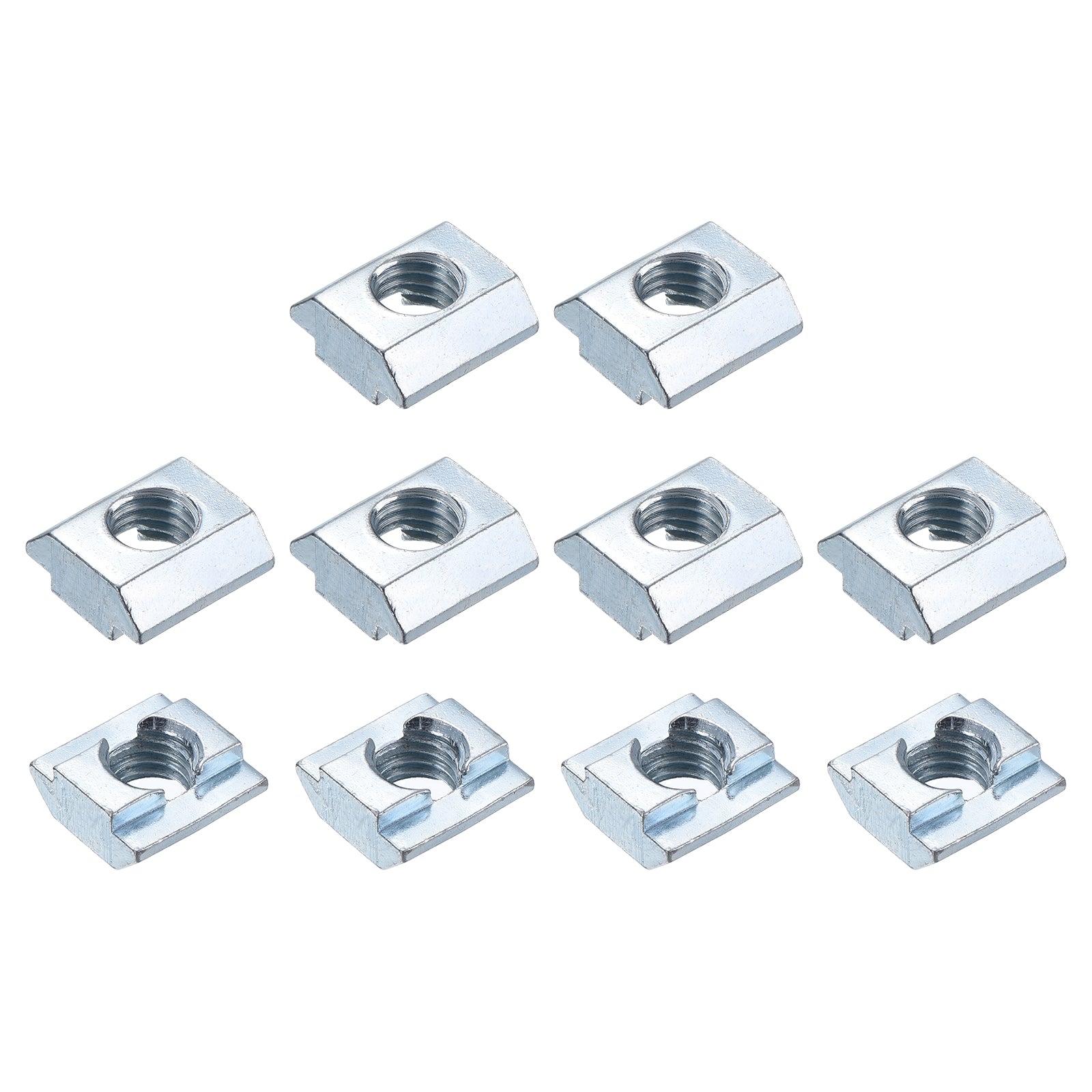 Uxcell 10Pcs M10 T Nut Tee Sliding Slot Nuts T-Slot Nut for 4545 Series ...