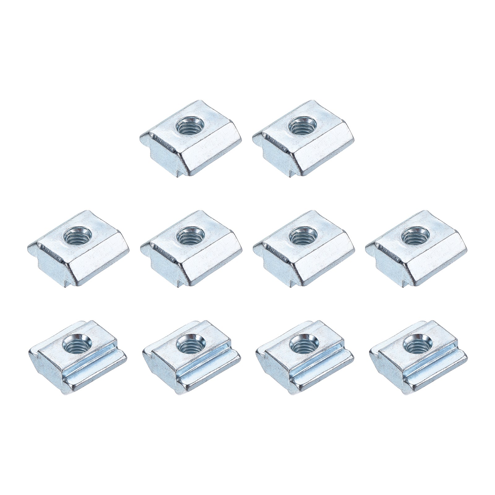 Uxcell 10Pcs M6 T Nut Tee Sliding Slot Nuts T-Slot Nut for 4545 Series ...