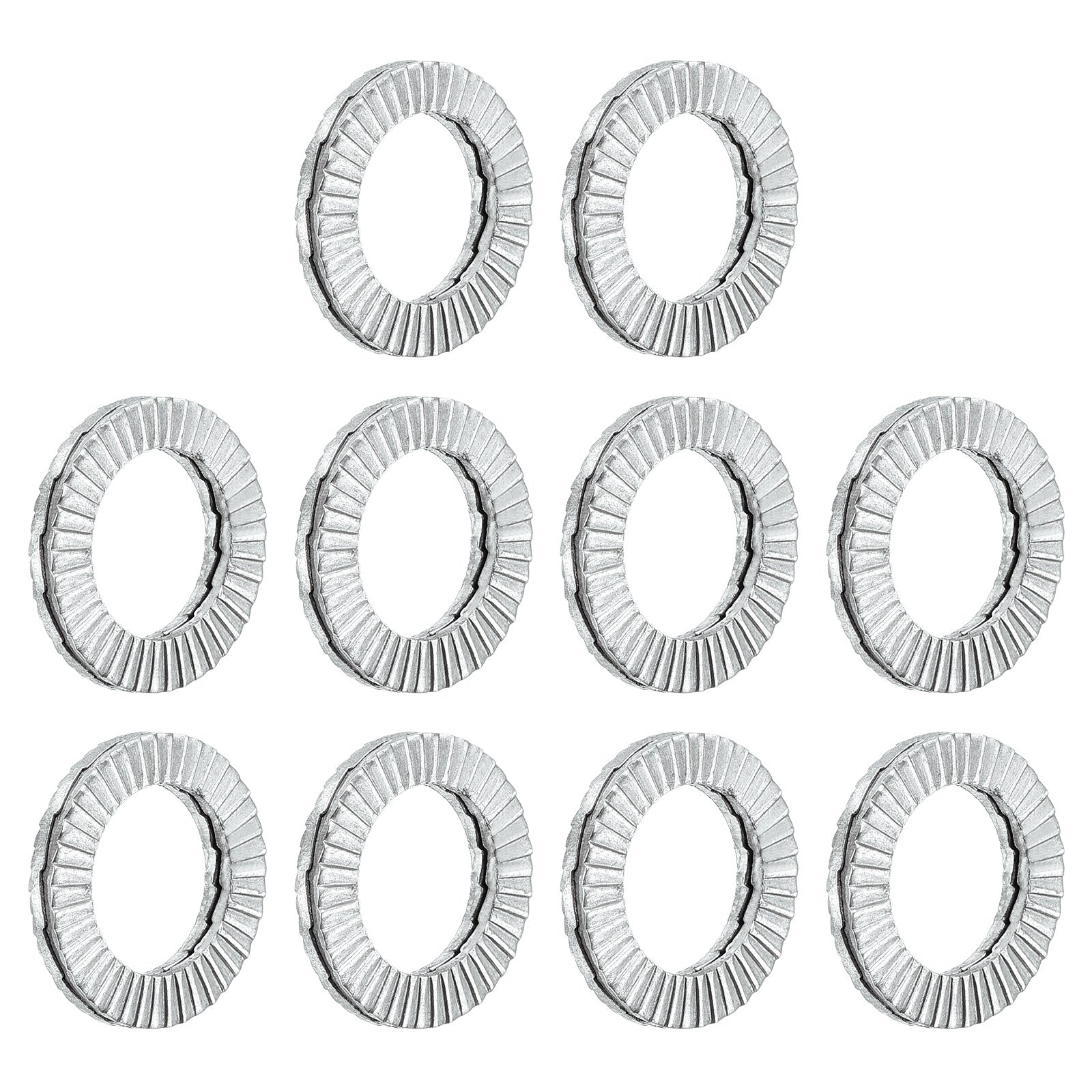 Uxcell Wedge Locking Washers for Bolts, 304 Stainless Steel Washers ...