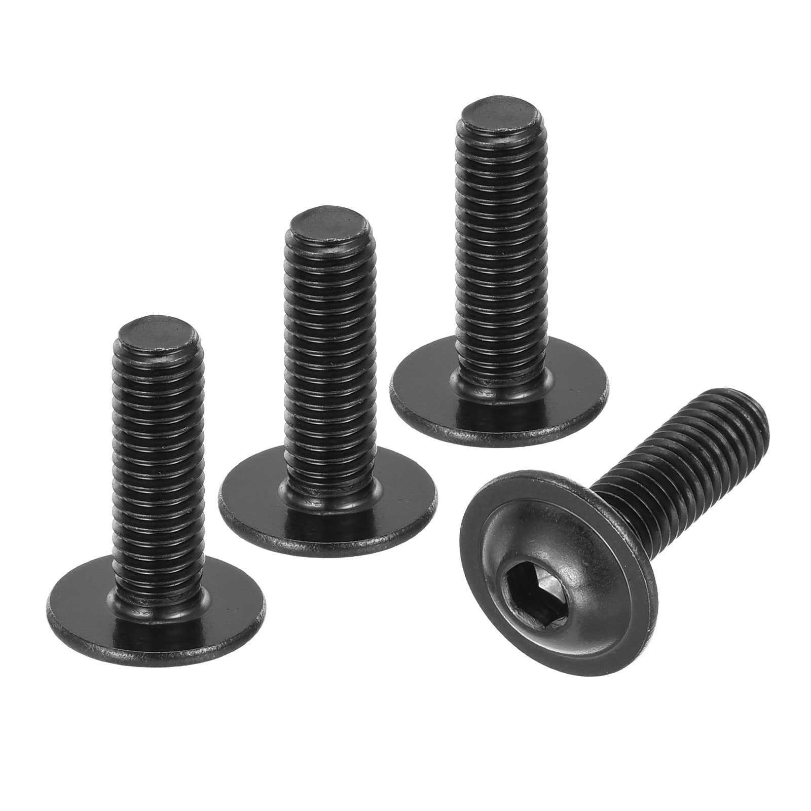 Uxcell Flanged Button Head Socket Screws, Socket Drive Fasteners Bolts ...