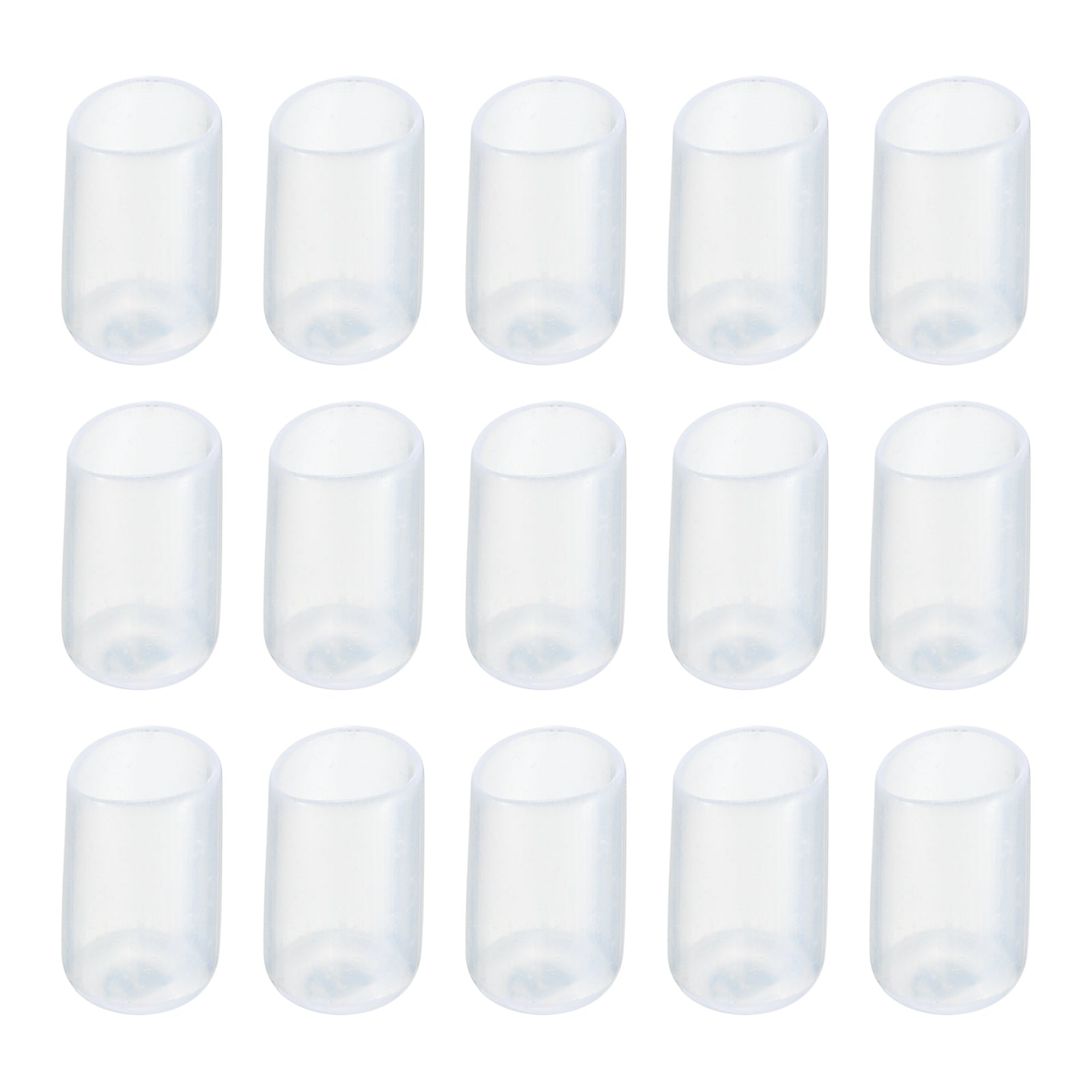 Screw Thread Protector Cover Rubber End Caps 3/8"(10mm) ID/Clear/100pcs ...