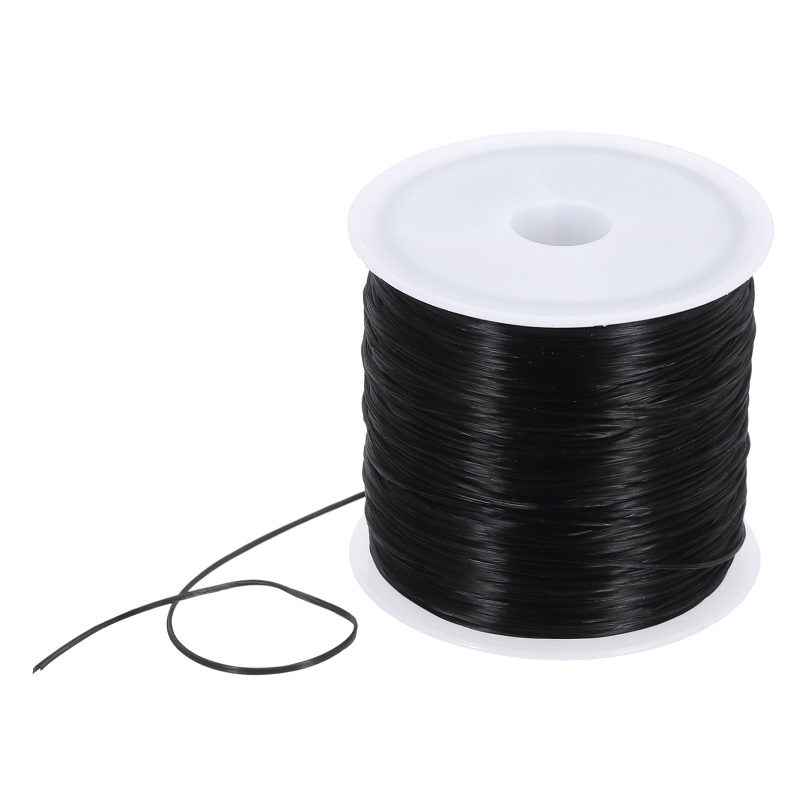 Elastic String for Bracelets,0.4mm Stretch Bead Cord Strings Black,60m ...