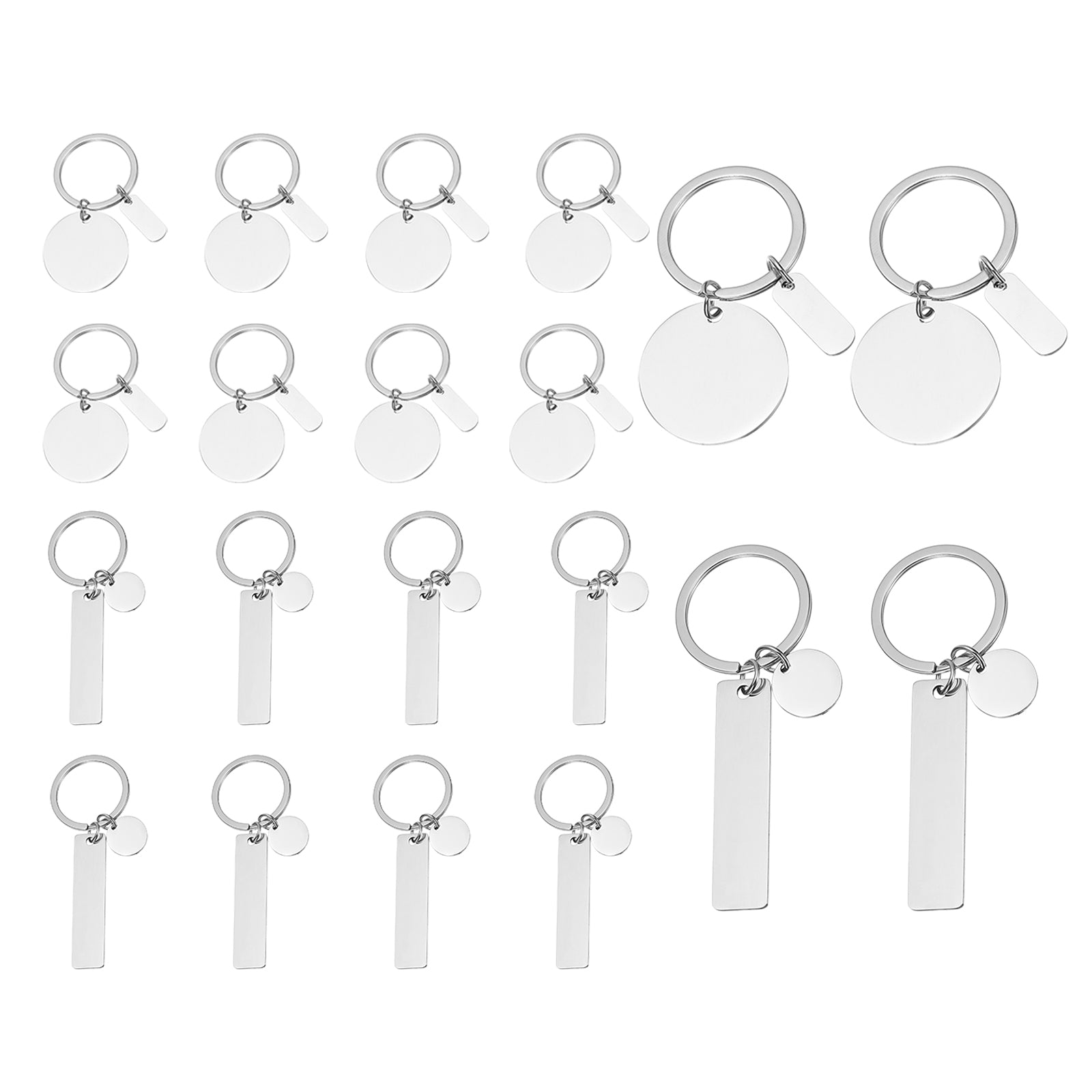 Engravable Metal Keychain Stamping Blanks, Stainless Steel Stamping ...