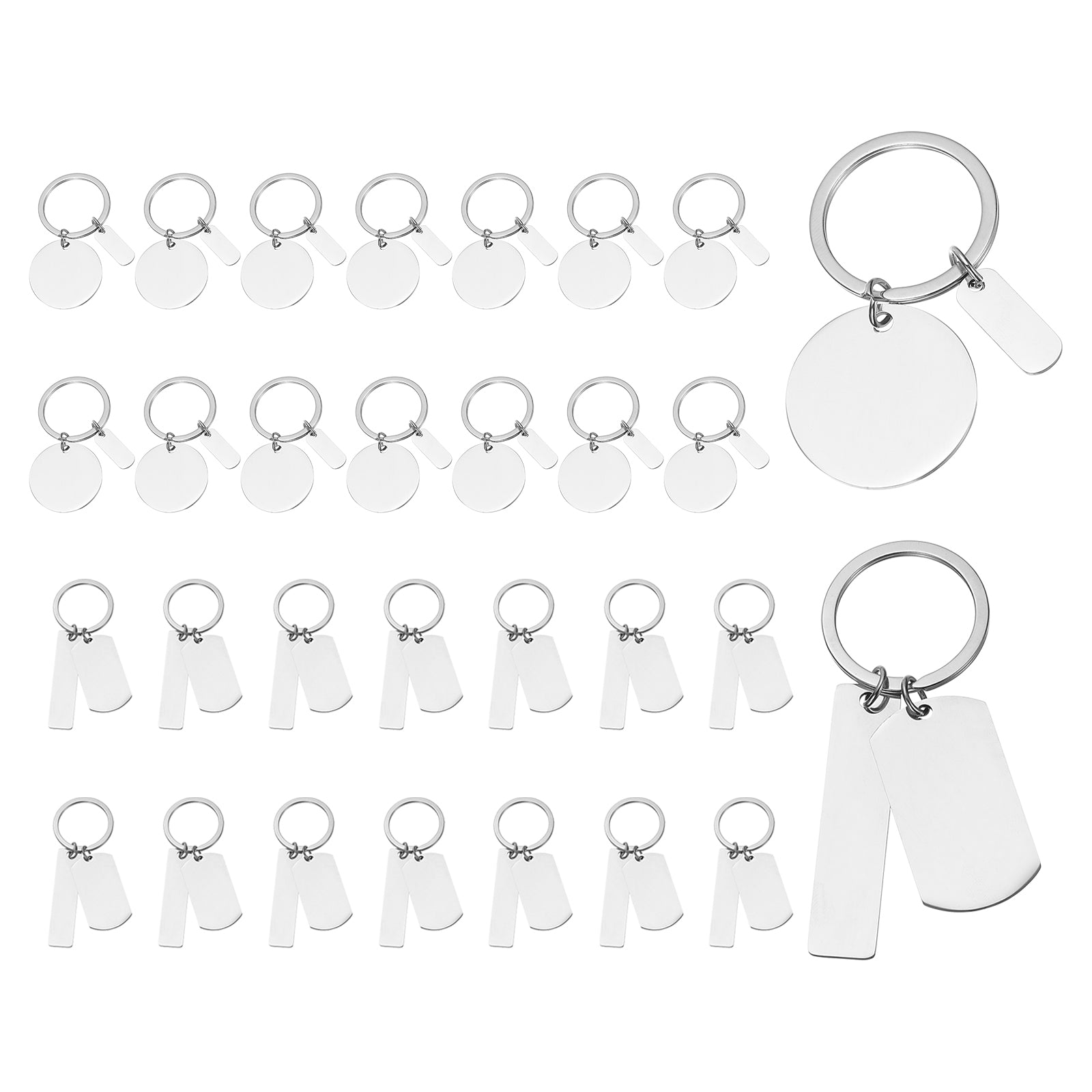Engravable Metal Keychain Stamping Blanks, Stainless Steel Stamping ...