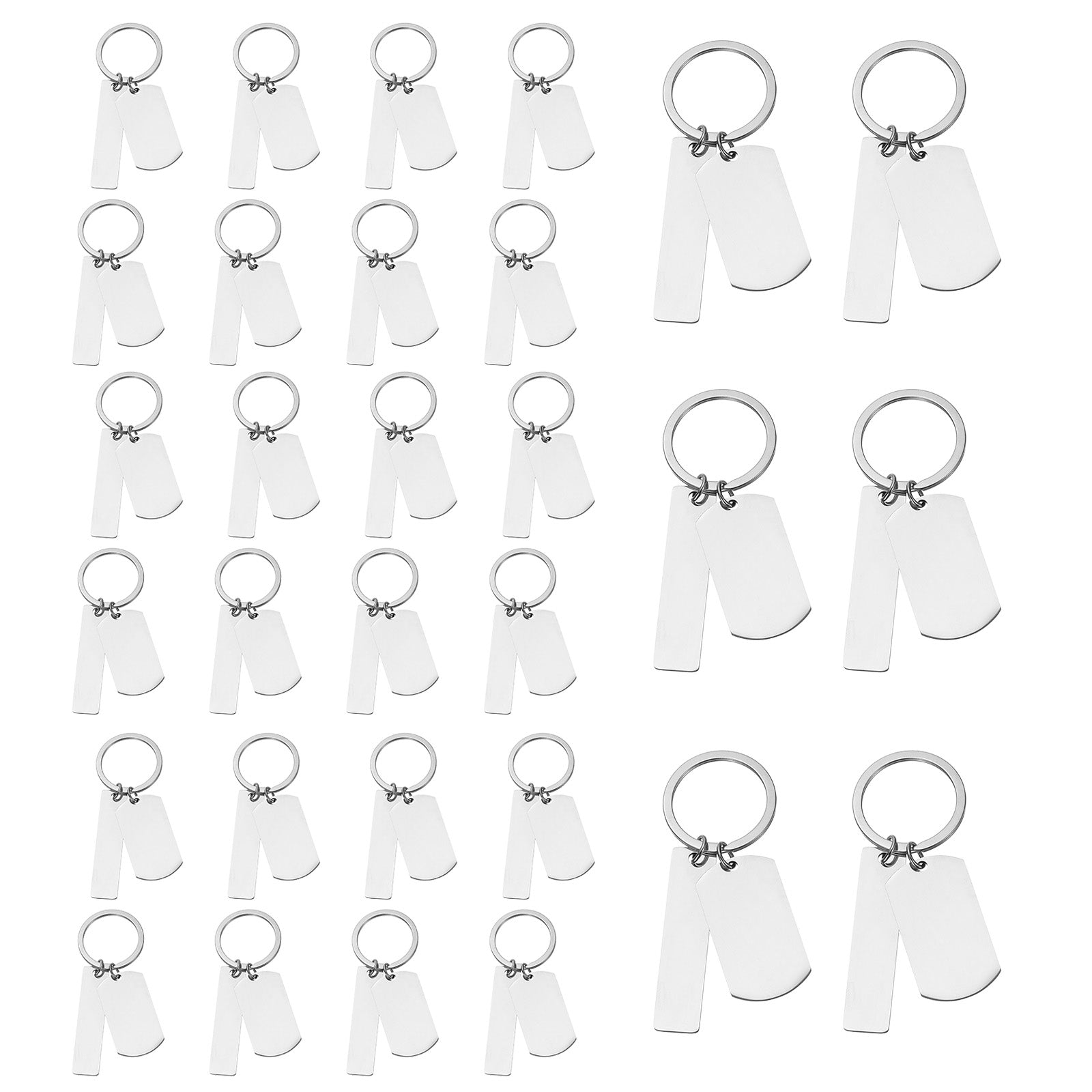 Engravable Metal Keychain Stamping Blanks, Stainless Steel Stamping ...