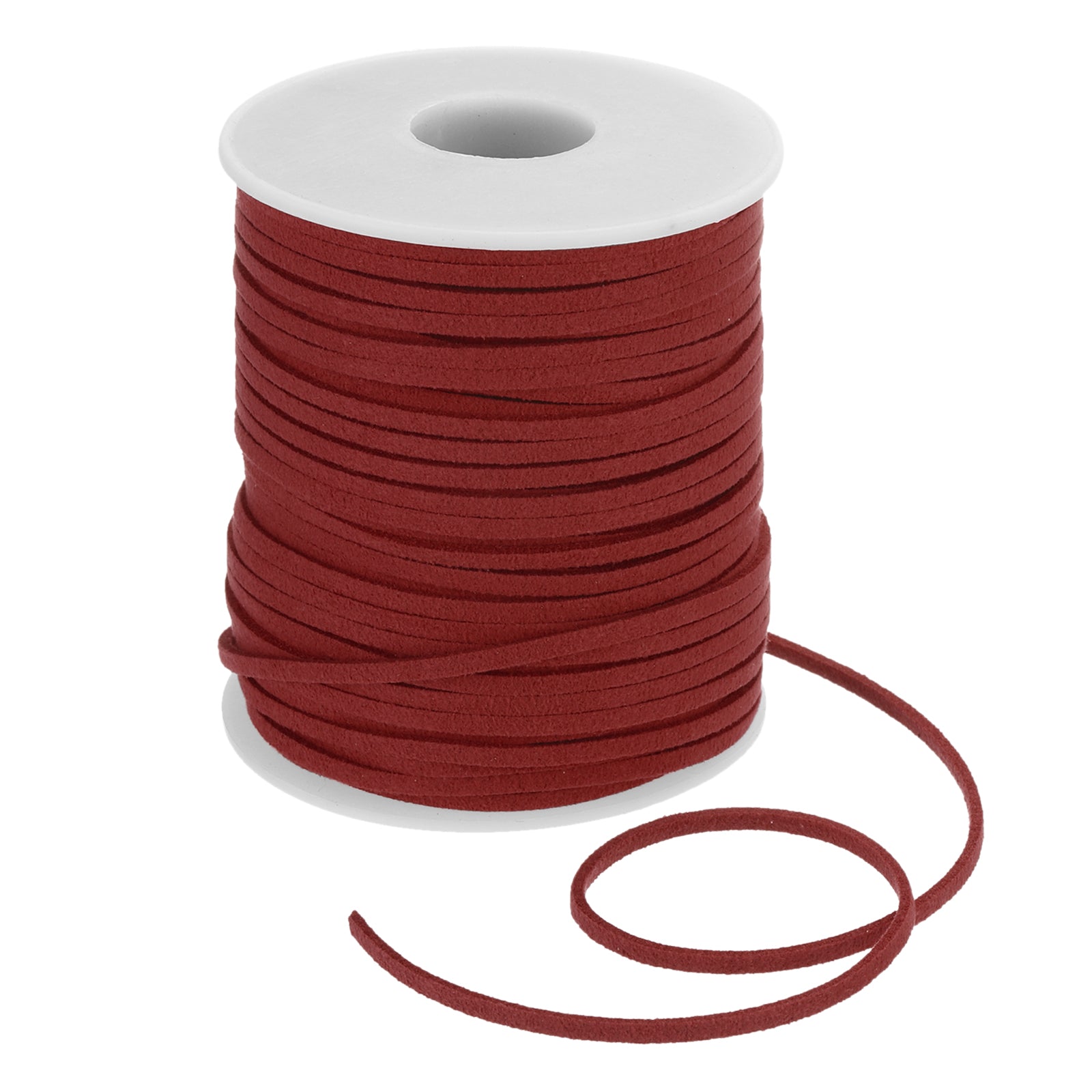 Faux Suede Leather Cord 2.6mm x 50 Yards Flat Leather String for Craft ...