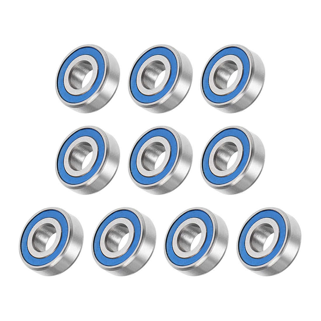 Bearings (MR125-2RS, 5mmx12mmx4mm) 10Pcs, Chromium Steel Double Sealed ...