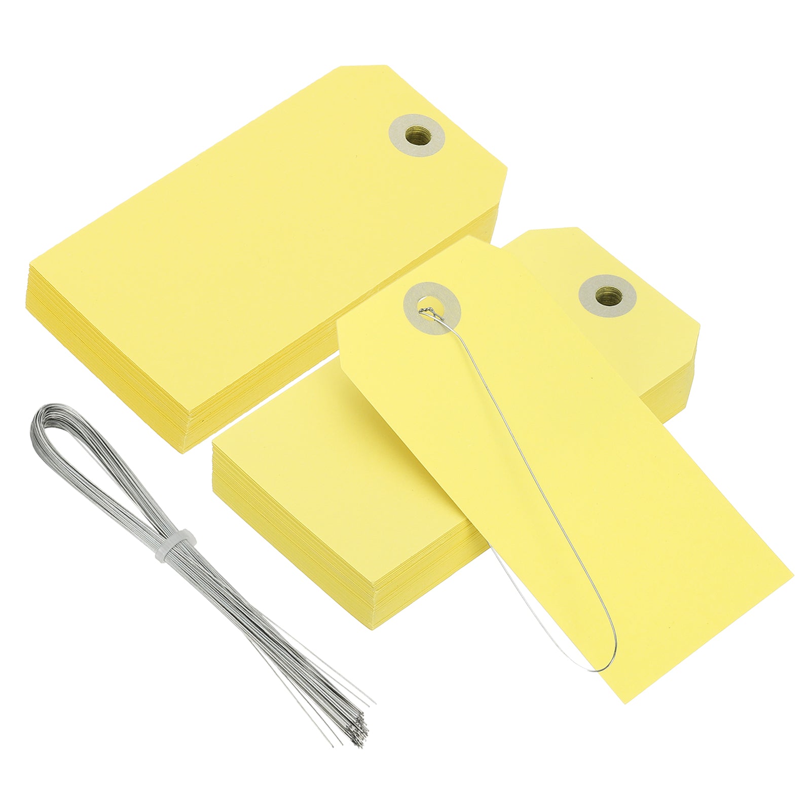 150Pcs Blank Manilla Shipping Tags with Wire, 4 3/4 x 2 3/8 Inches ...