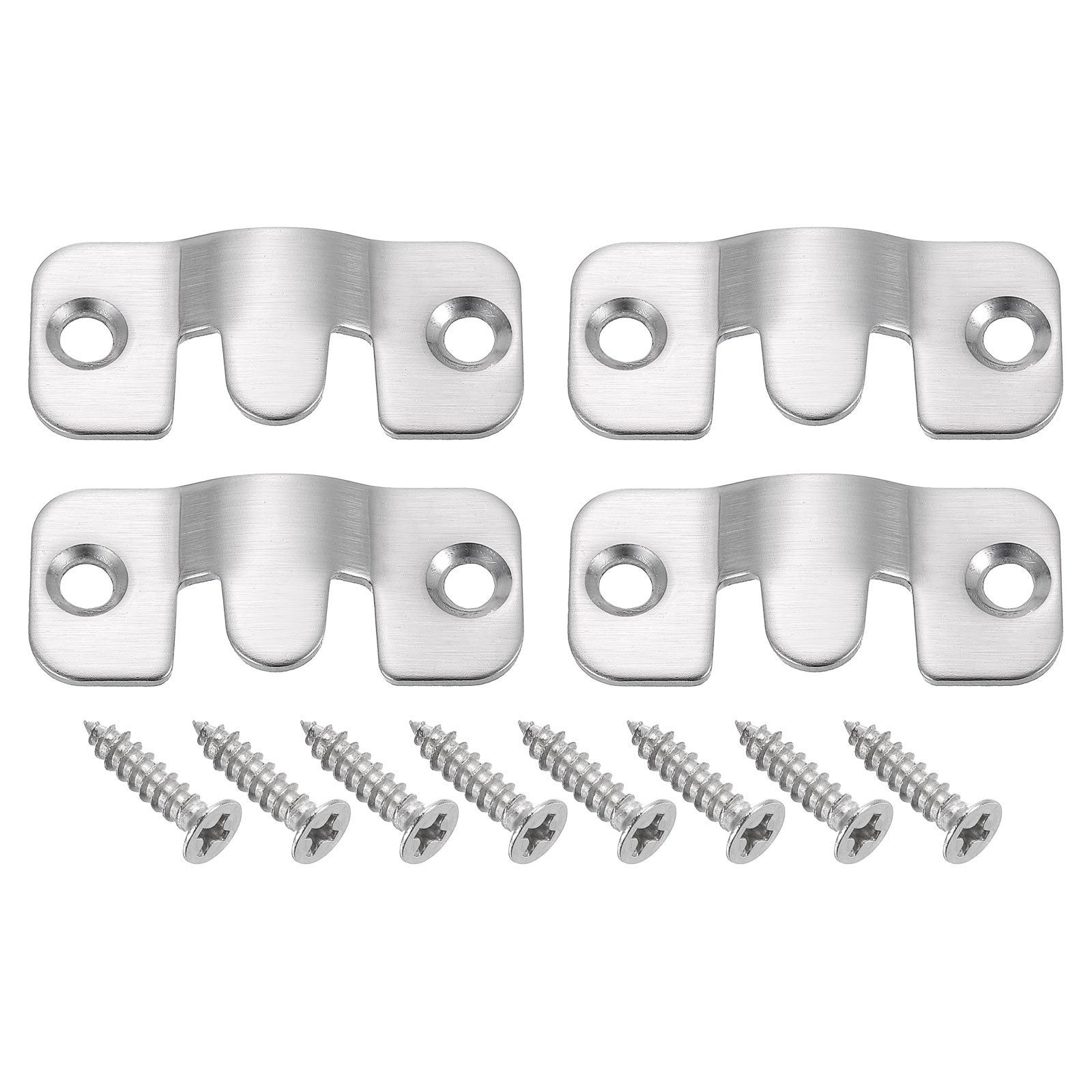 Uxcell Flush Mount Bracket, Heavy Duty Picture Hanger Z Clip Bracket ...
