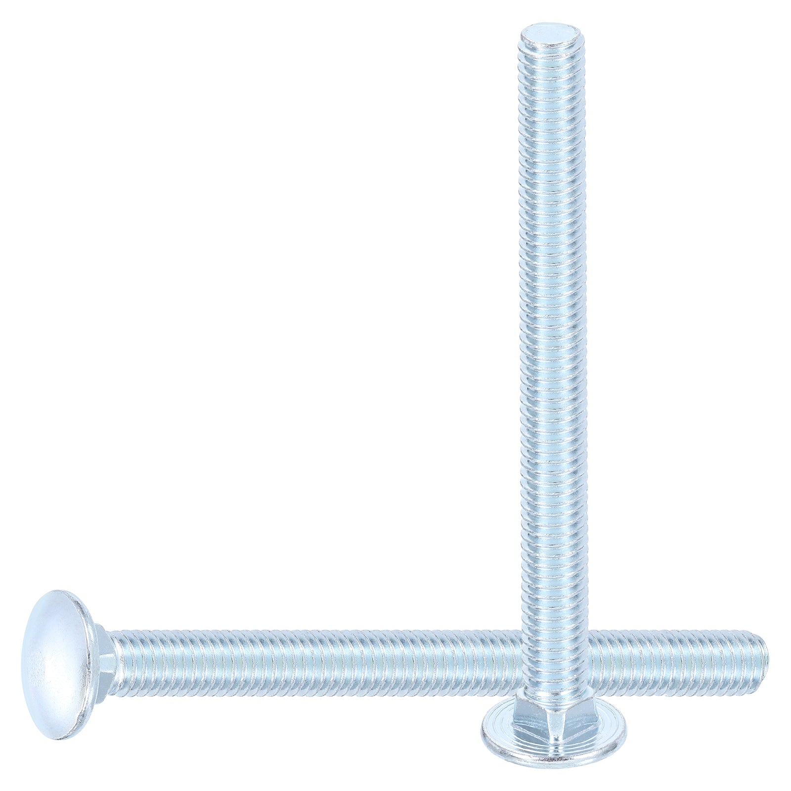 Uxcell Carriage Bolts, Steel Round Head Square Neck Screws Bolt Screw ...