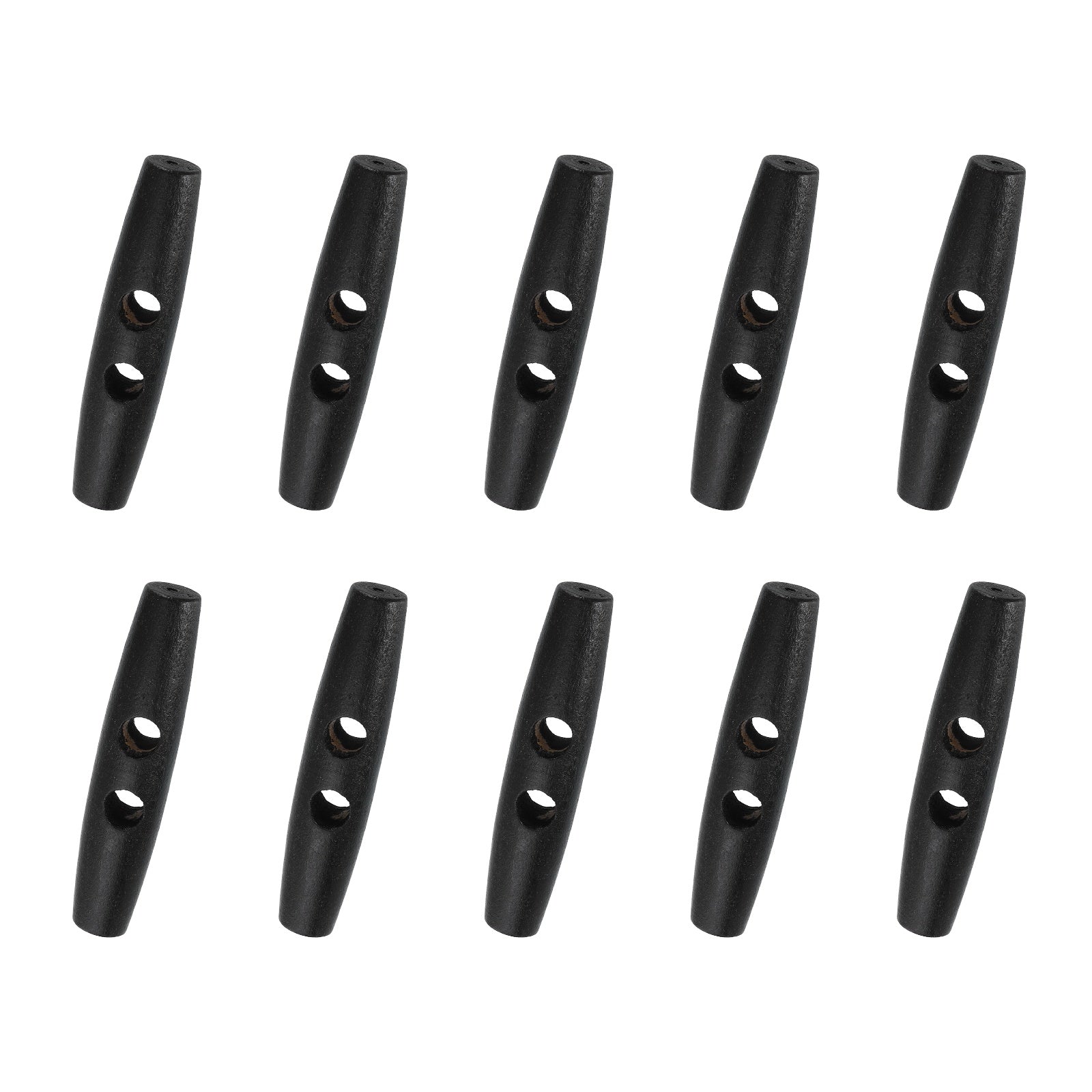 10 Pack Wood Sewing Toggle Buttons, (80mm/ 3.15inch) Olive Shape Sewing ...