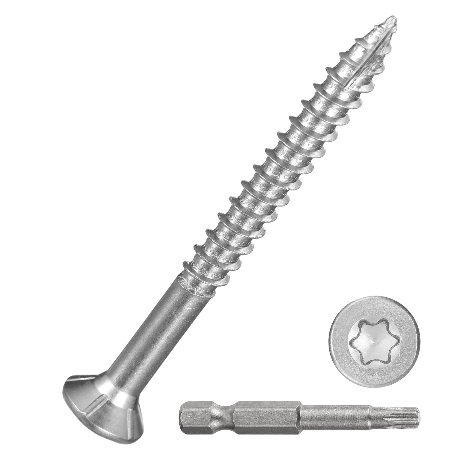 #10x2" Deck Screws - 300Pack - Stainless Steel Screw W/ T25 Star Bit ...