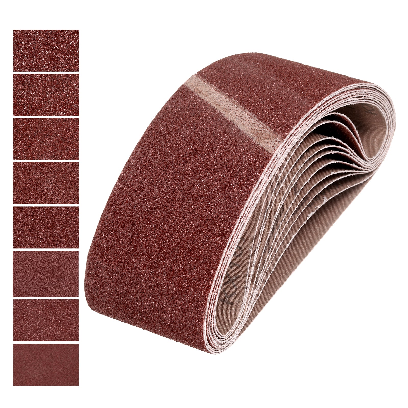 3x21 Inch Sanding Belts 16 Pcs 40/60/80/120/150/180/240/400 Grits ...