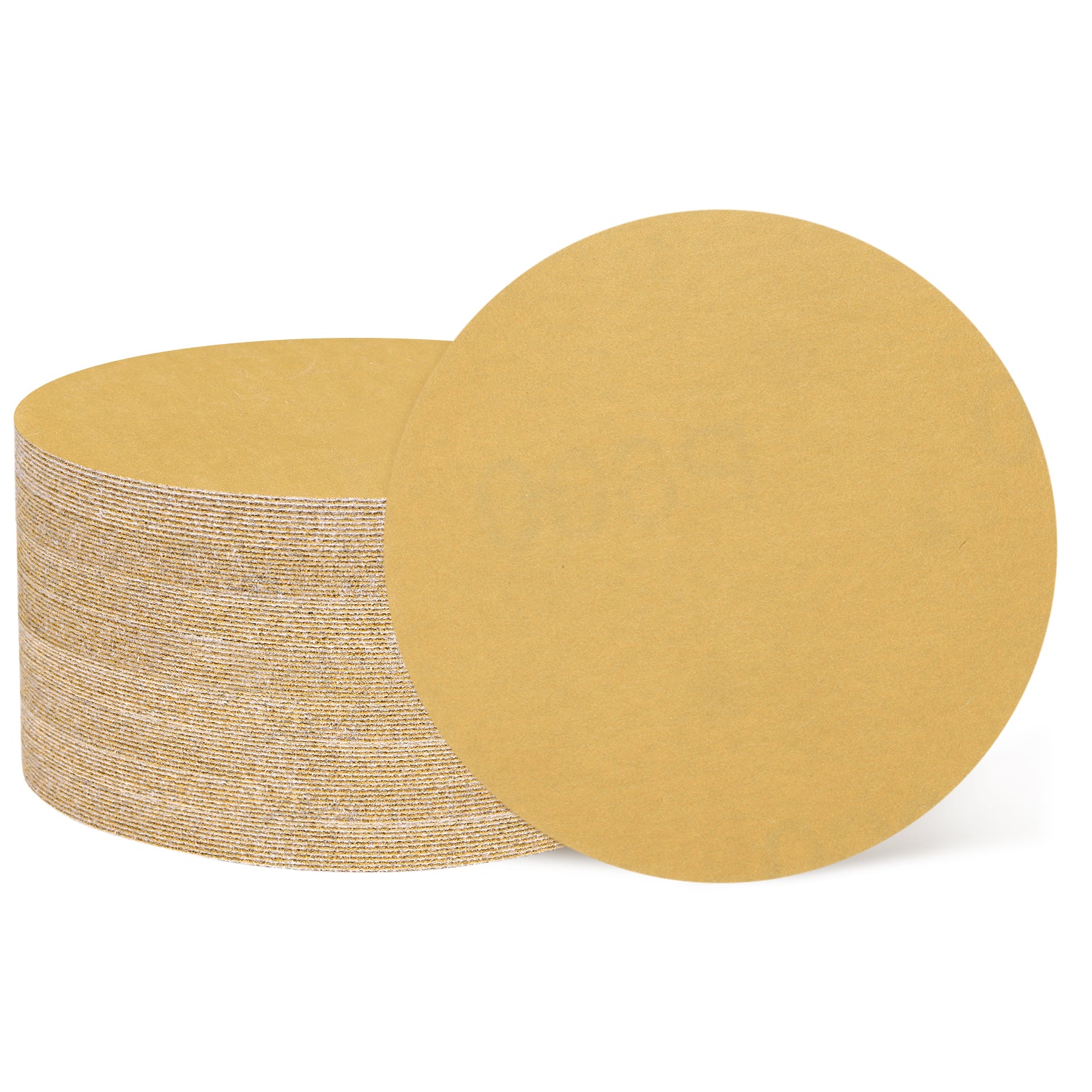 100 Pcs 2 Inch Sanding Disc 400 Grit Hook and Loop Sandpaper, Gold ...