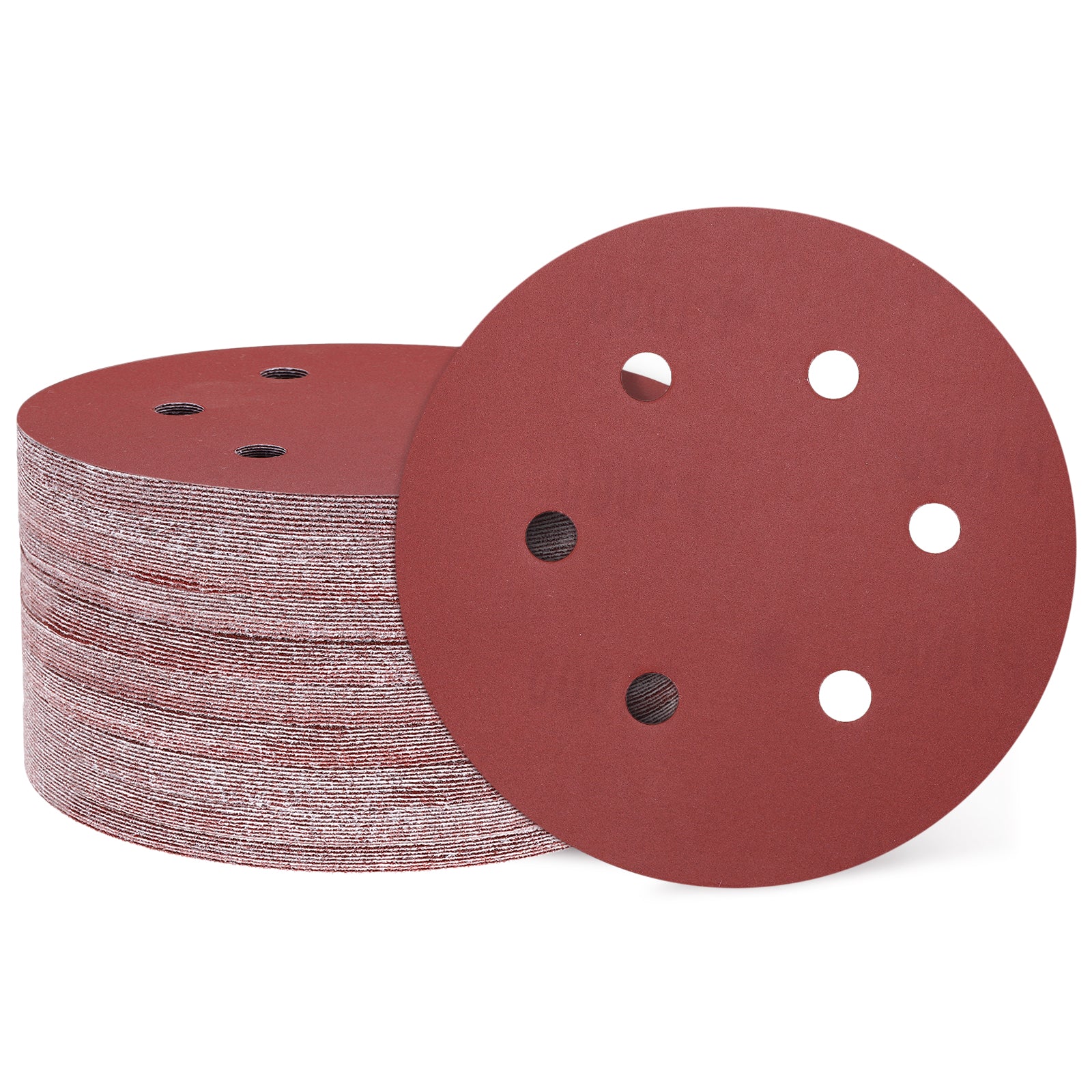 100 Pcs 6 Inch Sanding Disc 6 Hole 2000 Grit Hook and Loop Sandpaper ...