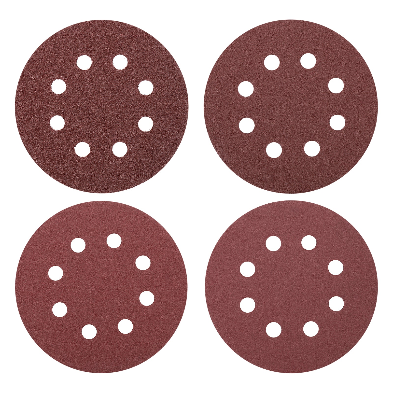 40 Pcs 5 Inch Sanding Disc 8 Hole 60/120/240/320 Grit Hook and Loop ...