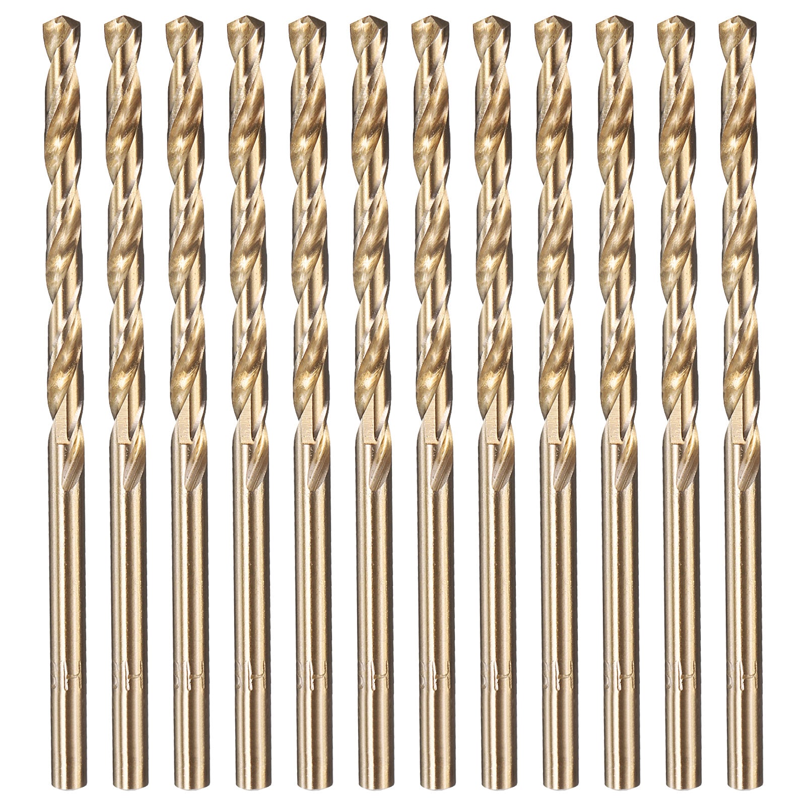 12pcs Drill Bit - #26 135° Gold for Woodworking Handicraft Use | Harfington