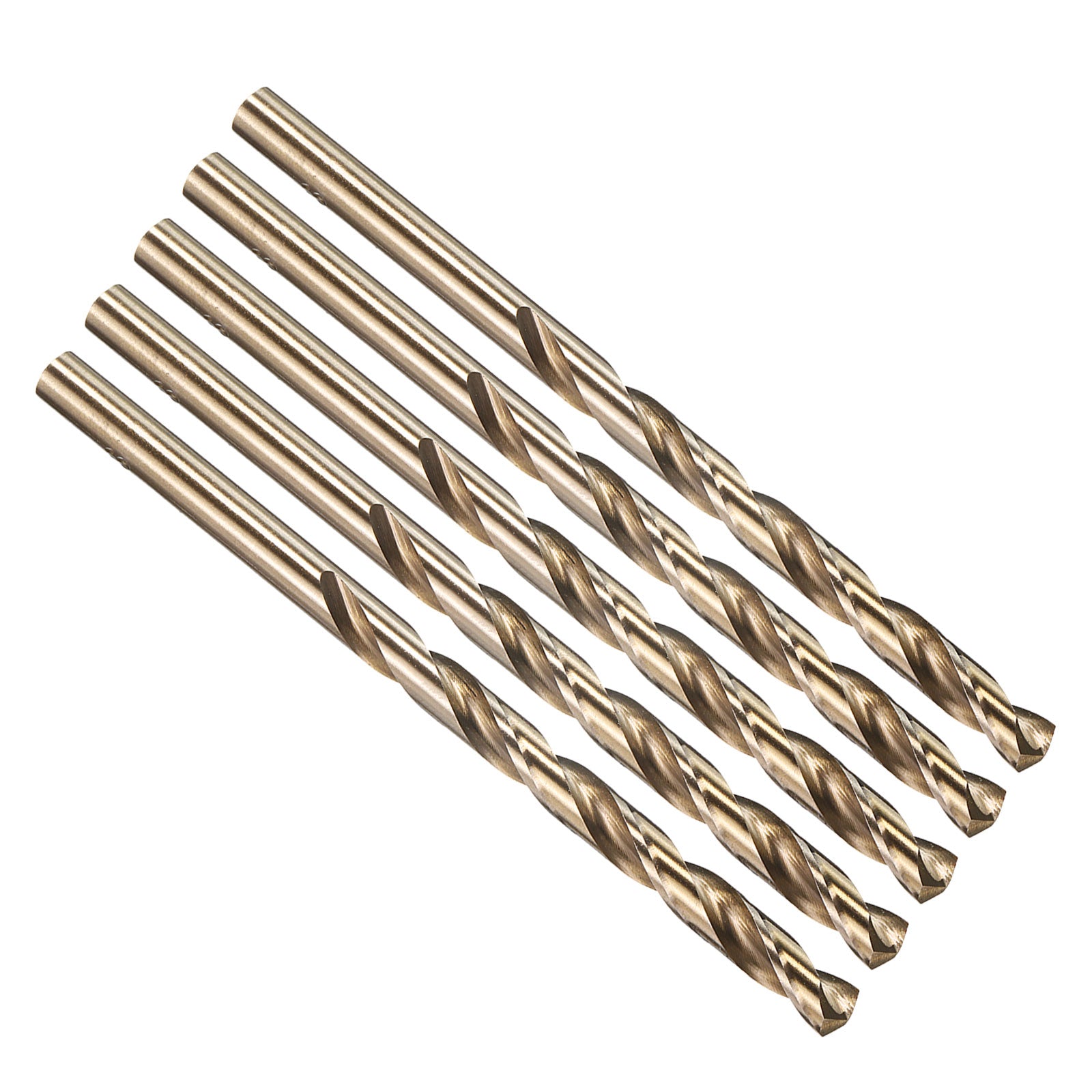 #11 Drill Bit Straight Shank 135° 4341 HSS Gold Finish - 5 Pack ...
