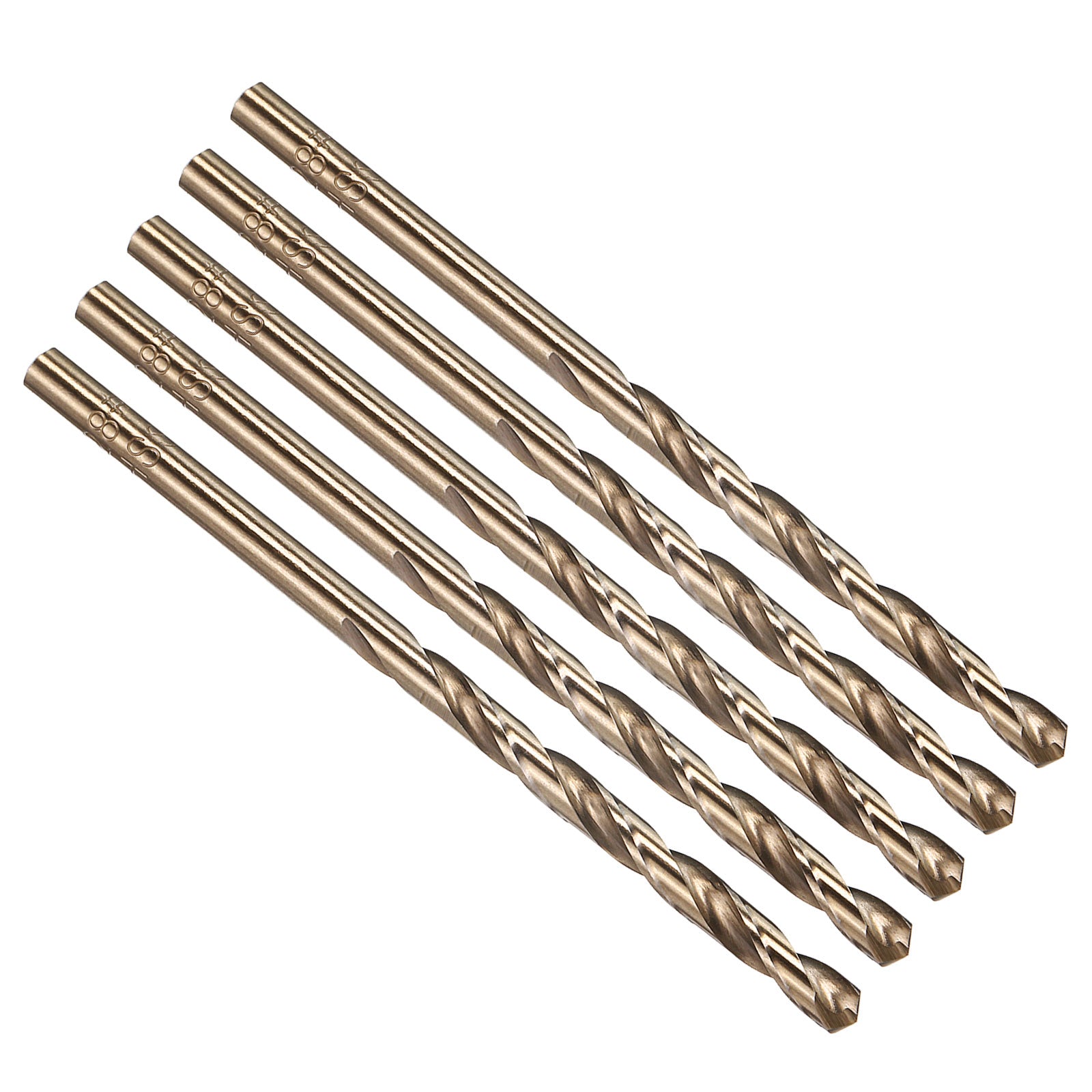 #29 Drill Bit Straight Shank 135° 4341 HSS Gold Finish - 5 Pack ...