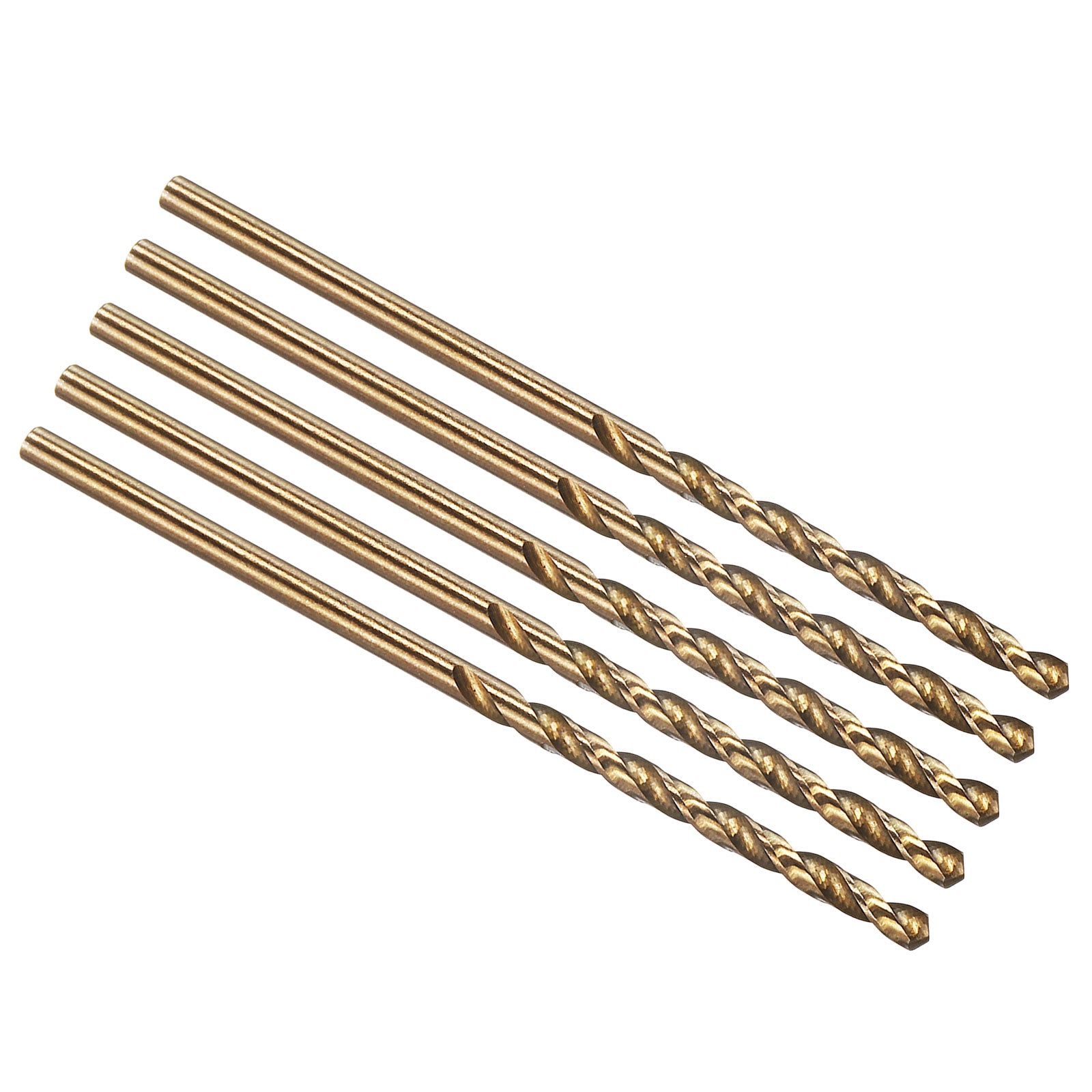 #48 Drill Bit Straight Shank 118° 4341 HSS Gold Finish - 5 Pack ...
