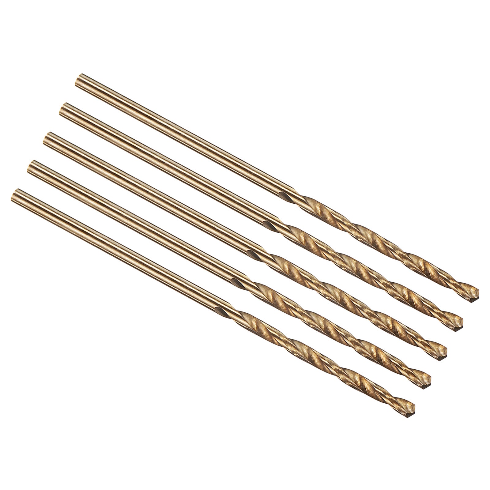 #51 Drill Bit Straight Shank 118° 4341 HSS Gold Finish - 5 Pack ...