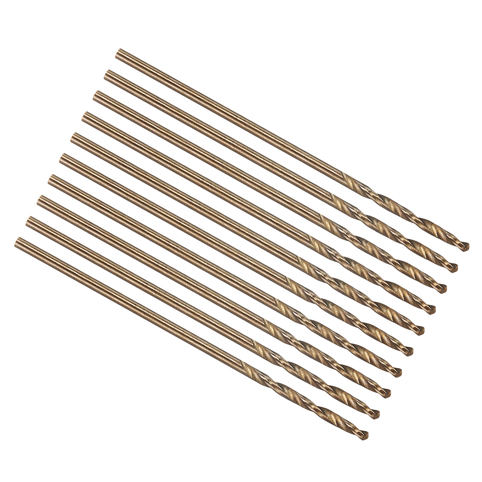 #60 Drill Bit Straight Shank 118° 4341 HSS Gold Finish - 10 Pack ...