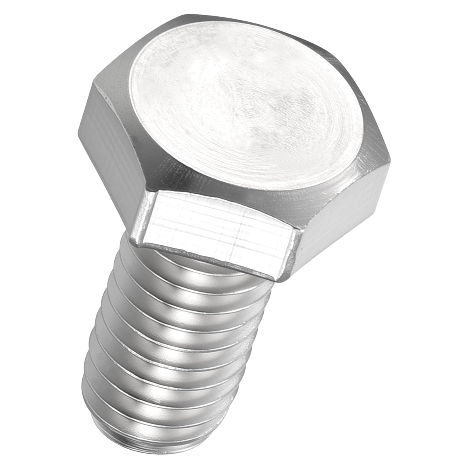 10 Pcs Hex Head Screws Bolt - [M6-1x12] 304 Stainless Steel, Silver ...