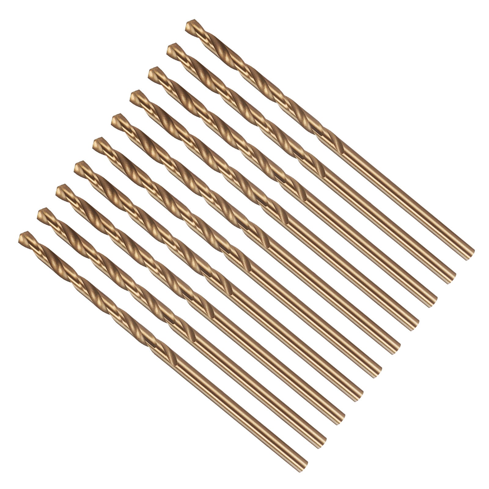 Drill Bit, #35 (2.794mm) Cutting Diameter, 4341 118° Gold Number, 10 ...