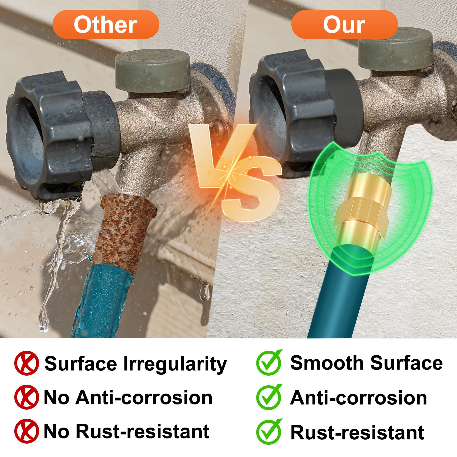 2 Pack 90 Degree Elbow Fittings FeMale to Male Adapters, 1/2" FNPT x 1/ ...