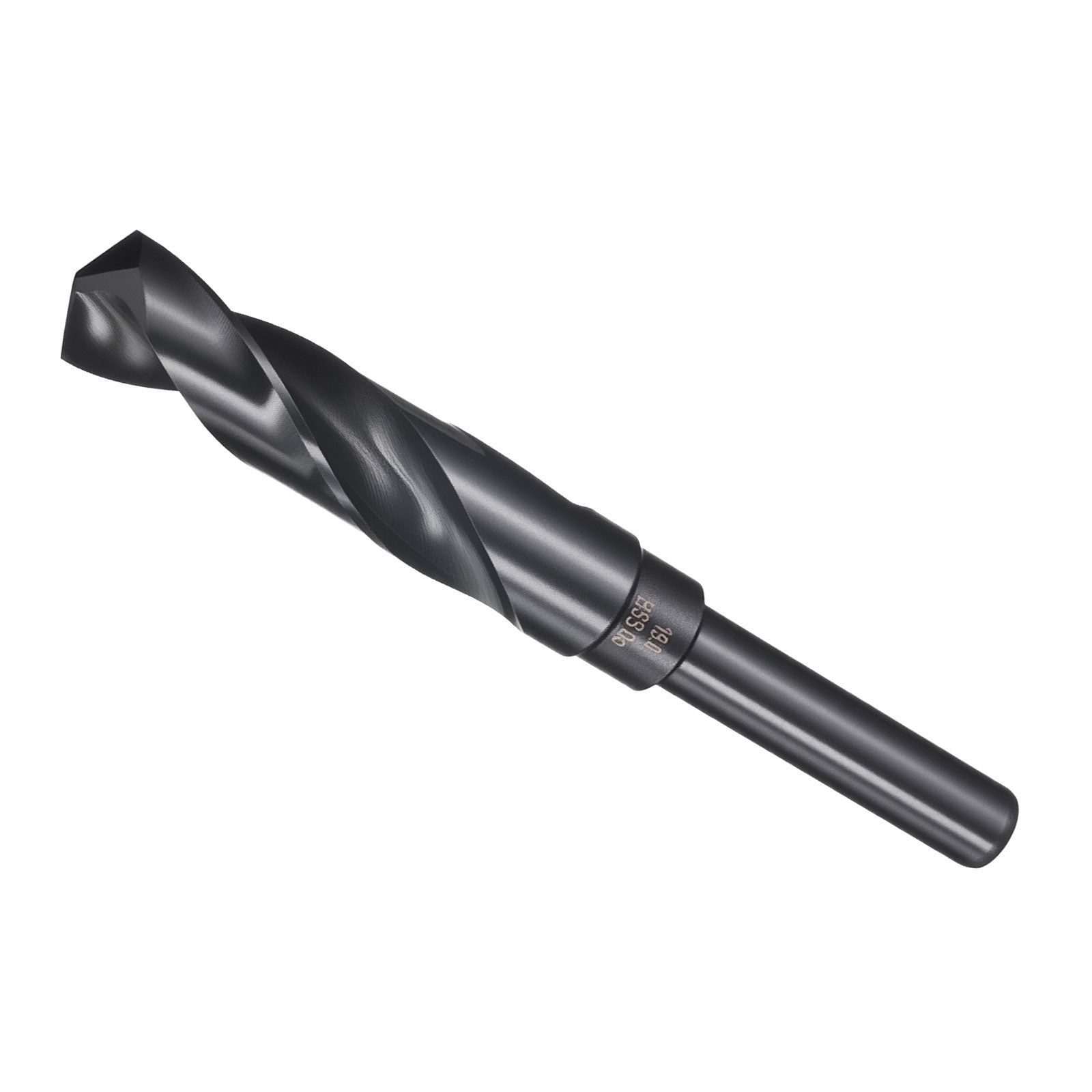 19mm Drill Bit 1/2" Shank Round M2 HSS 135° Drilling Tool DIY Black ...