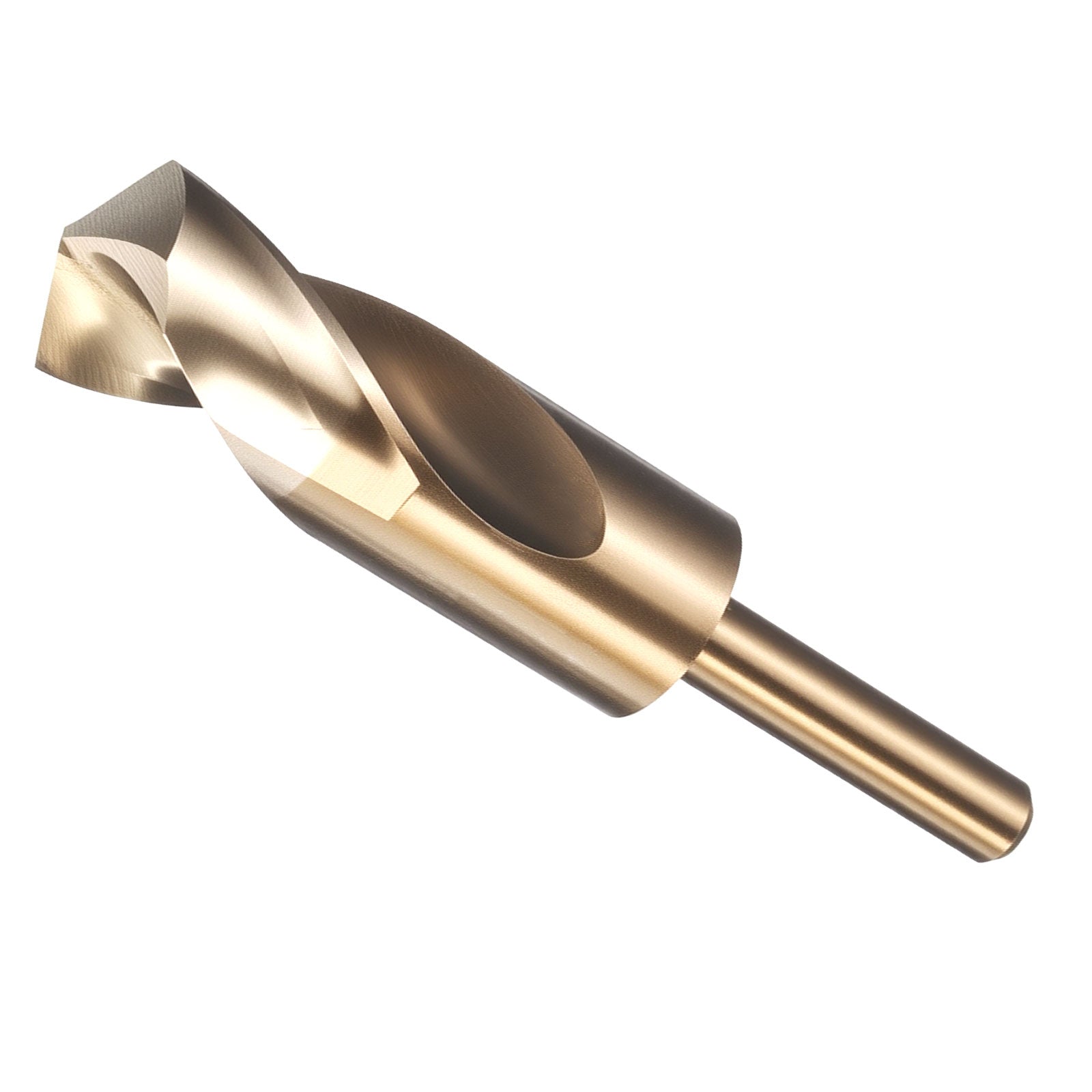 30mm Drill Bit 1/2" Shank Round M2 HSS 135° Drilling Tool DIY Gold ...